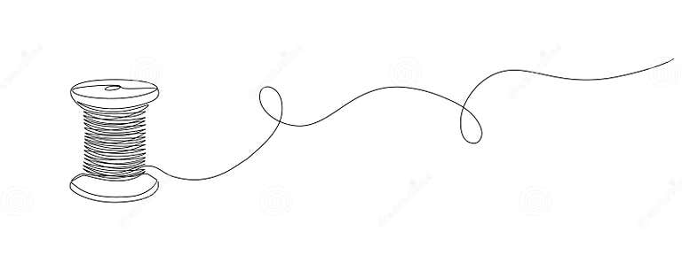 Continuous Drawing of a Single Editable Line of Spool of Thread ...