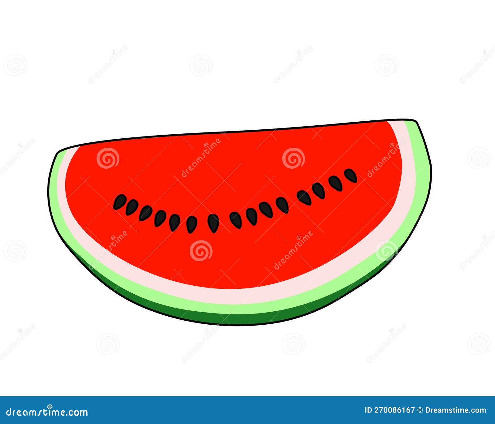 Continuous Drawing of a Watermelon with One Line. Stock Vector ...