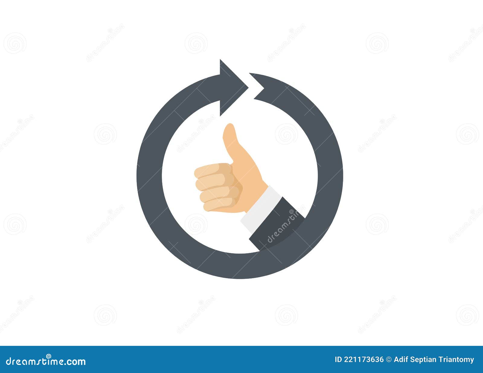 Continuous Excellence Service. Simple Flat Illustration. Stock Vector ...