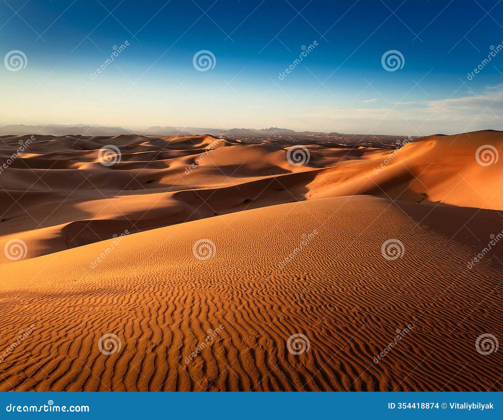 A Continuous Expanse of Sand Dunes, Creating a Uniform yet Ever ...