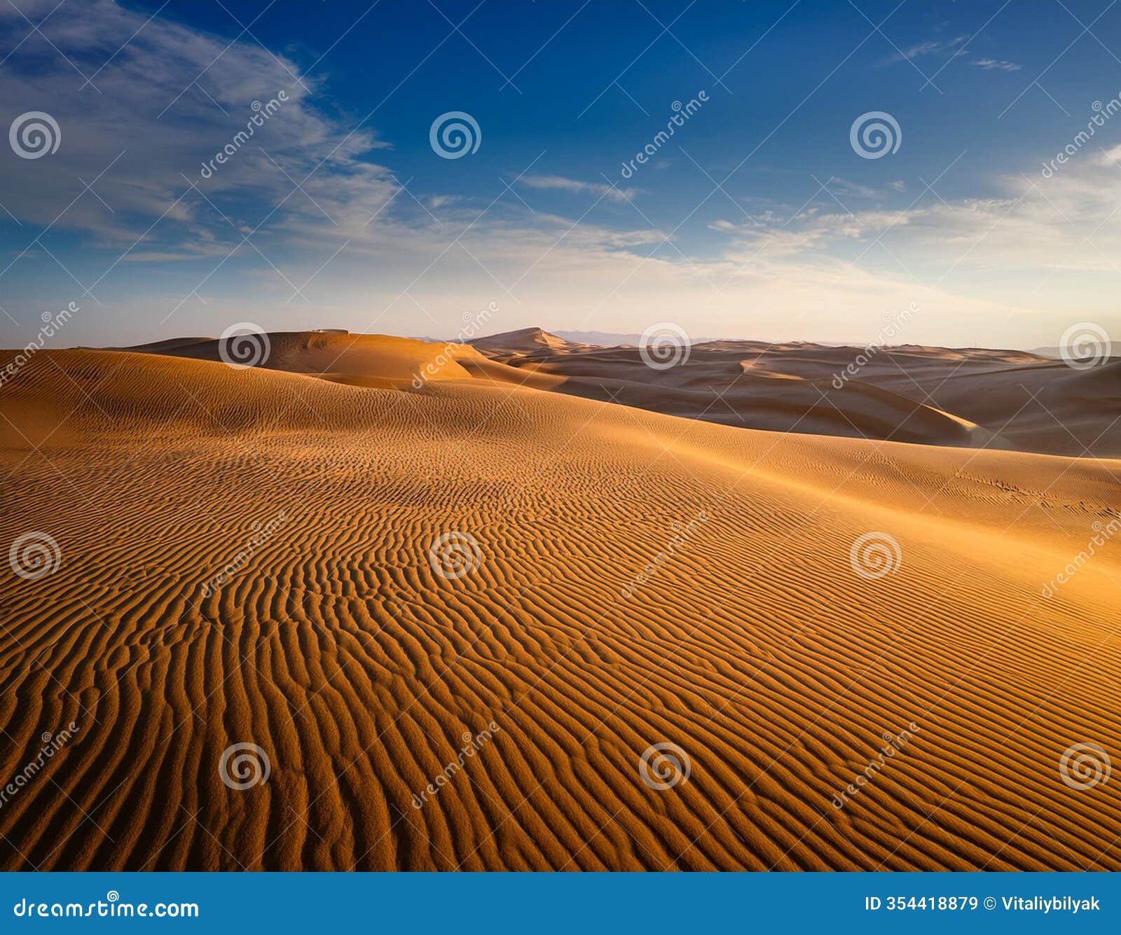 A Continuous Expanse of Sand Dunes, Creating a Uniform yet Ever ...