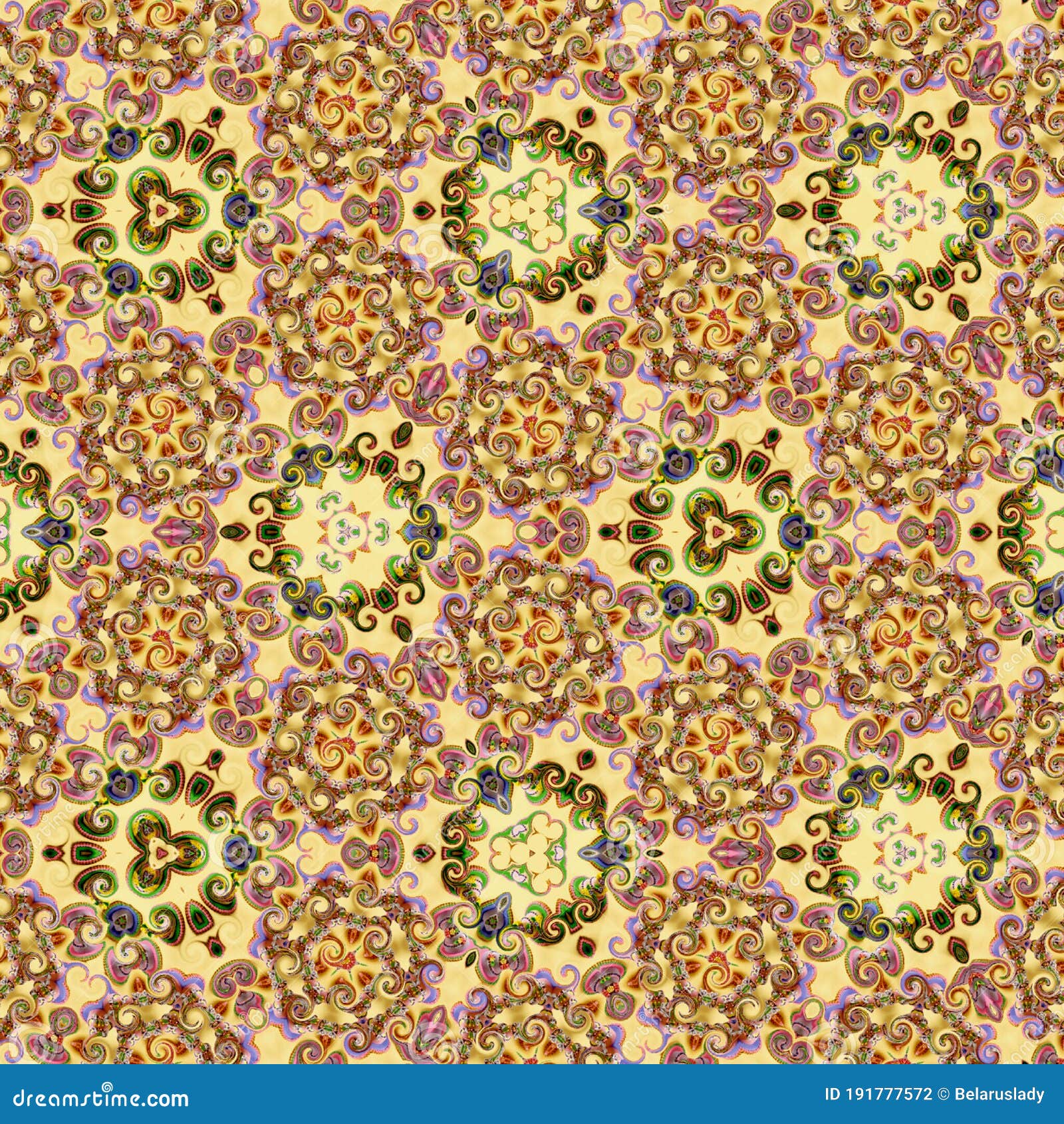 Repeat Islamic Graphic Continuous Wallpaper Texture. Continuous Ornate ...