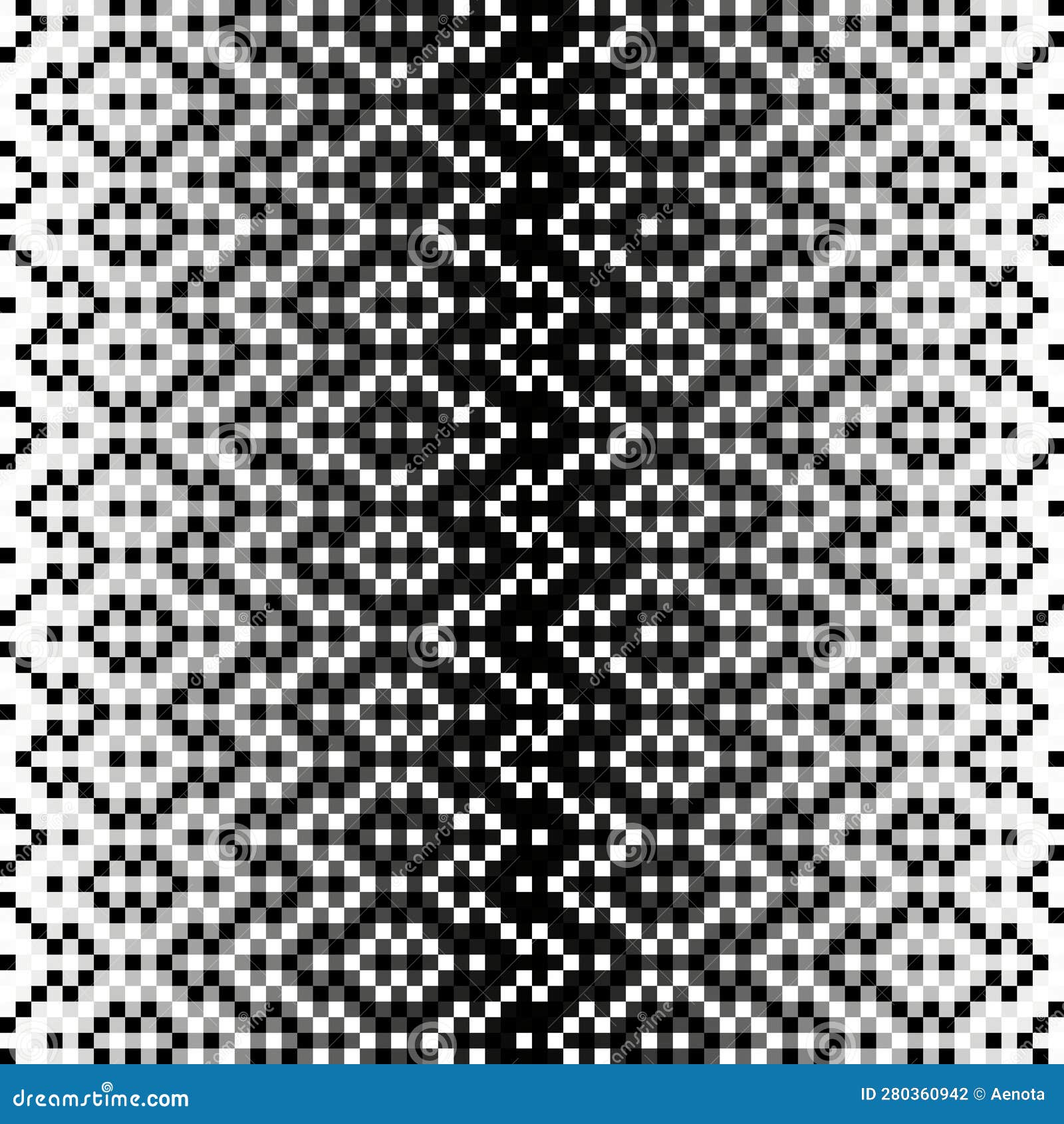 Continuous Geometric Black and White Pattern Stock Illustration ...