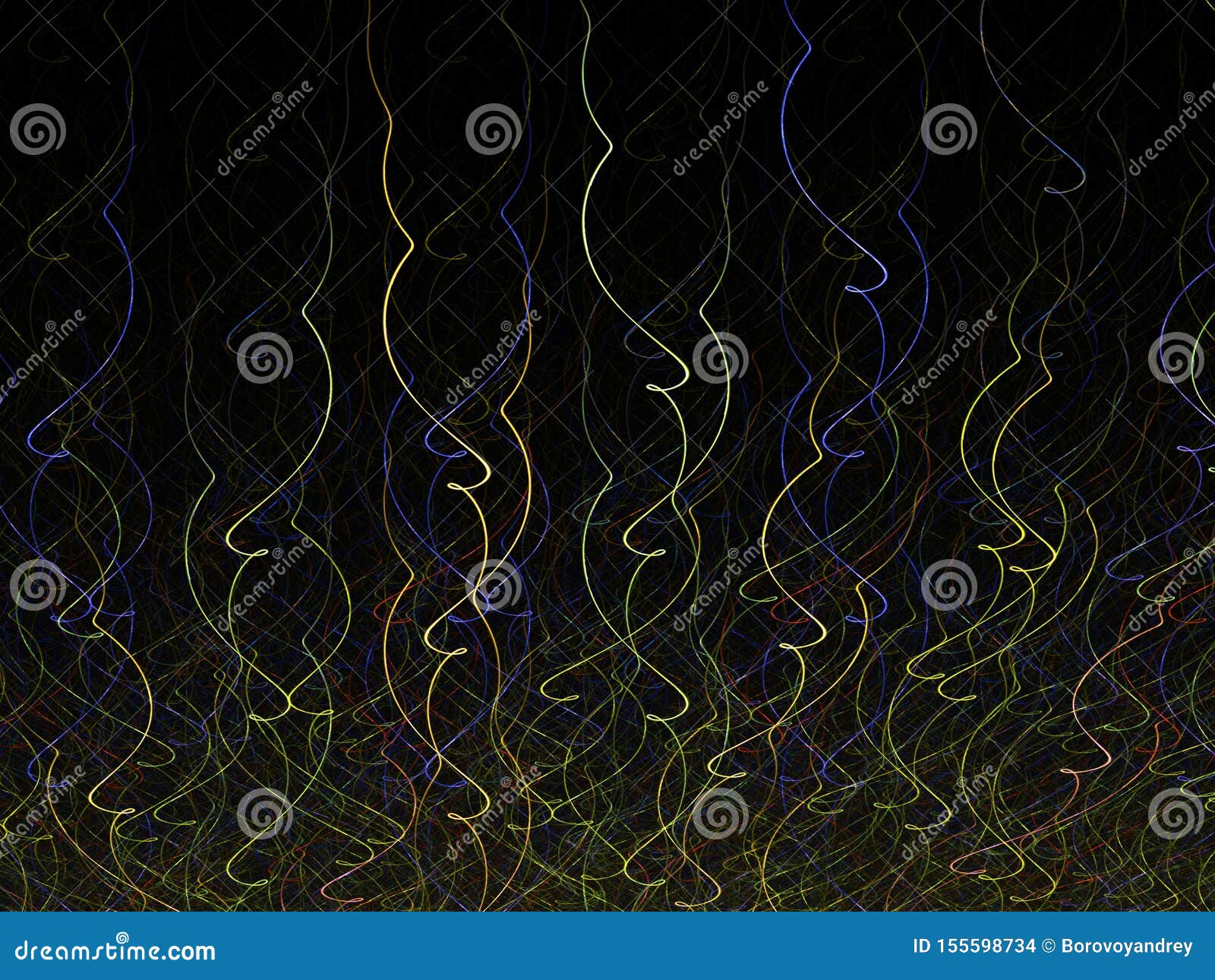 The Continuous Growth. Spiral Wire Composition Stock Illustration ...