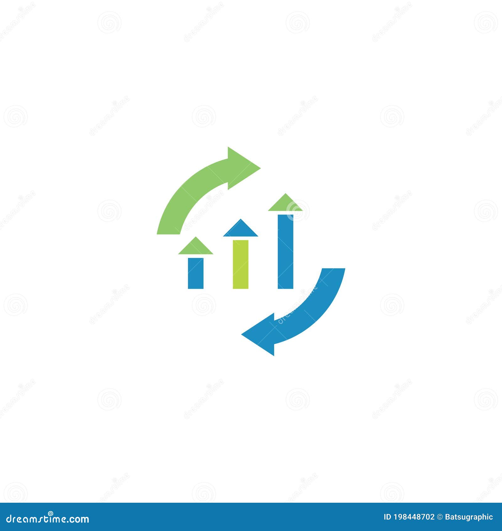 Continuous Growth Vector Icon Design Template Stock Vector ...