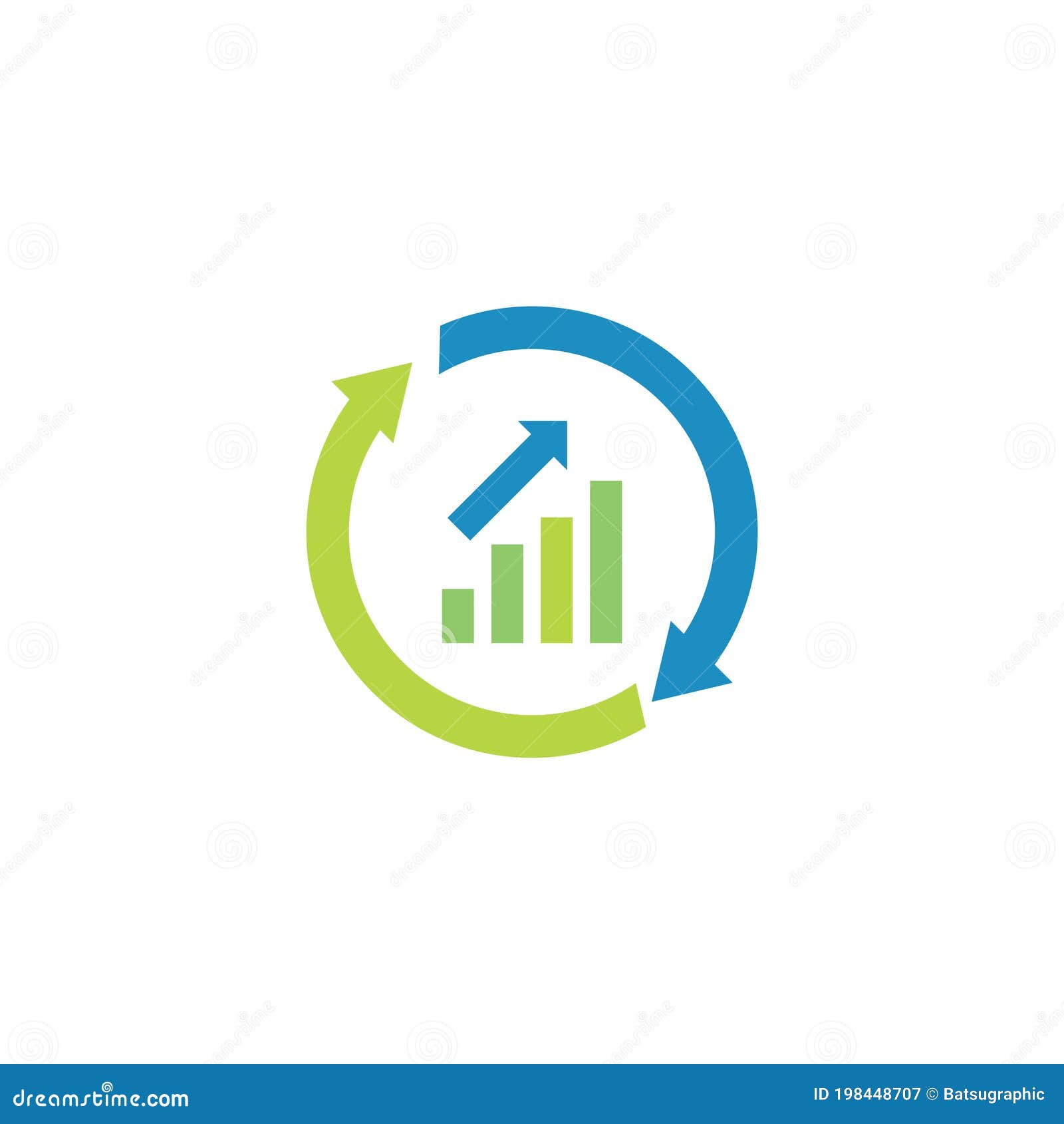 Continuous Growth Vector Icon Design Template Stock Vector ...
