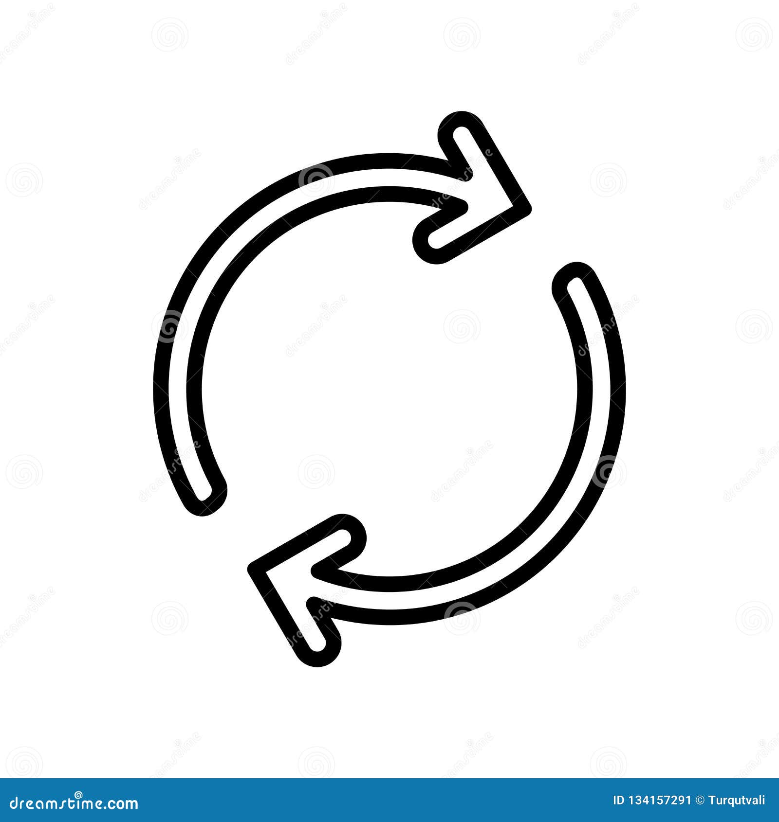 Continuous Icon In Trendy Design Style. Continuous Icon Isolated On ... Continuous Icon In Trendy Design Style. Continuous Icon Isolated On ...