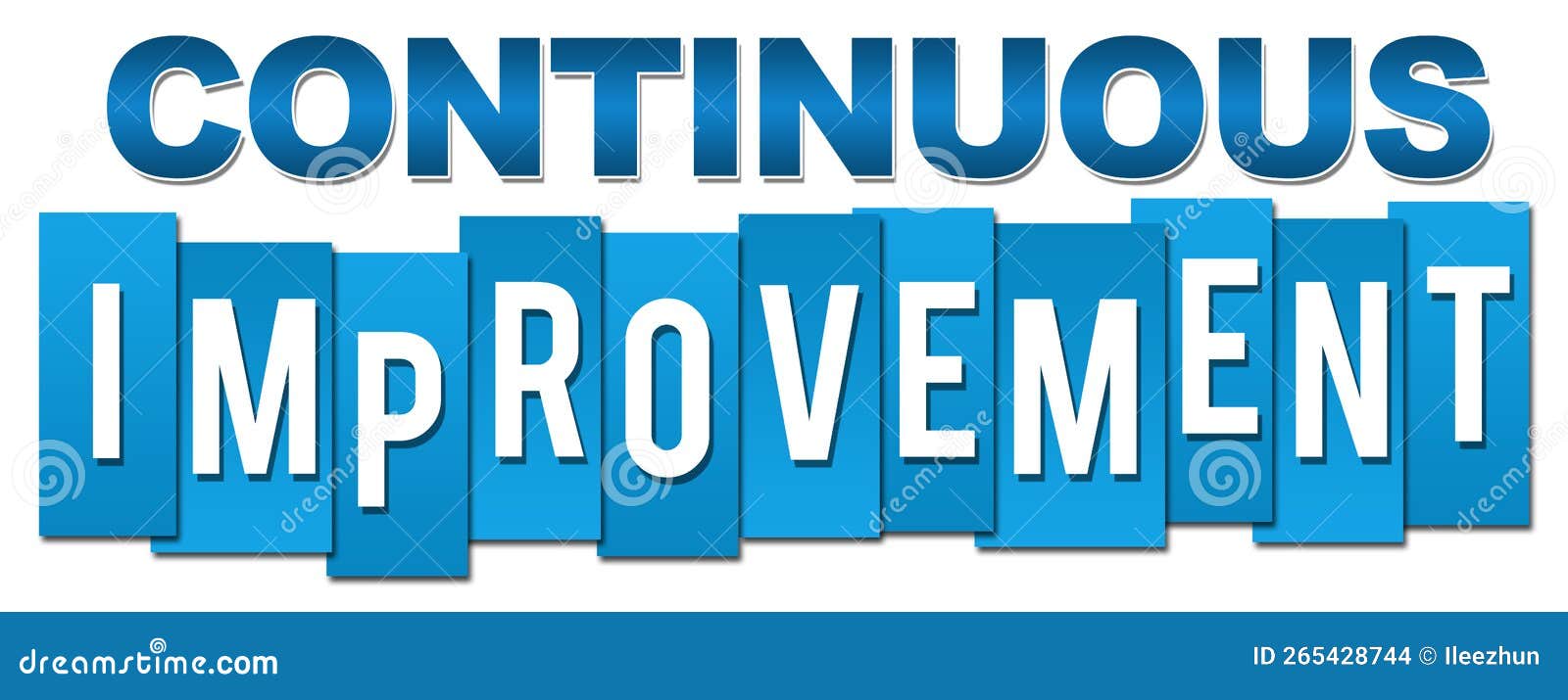Continuous Improvement Blue Professional Stock Illustration ...