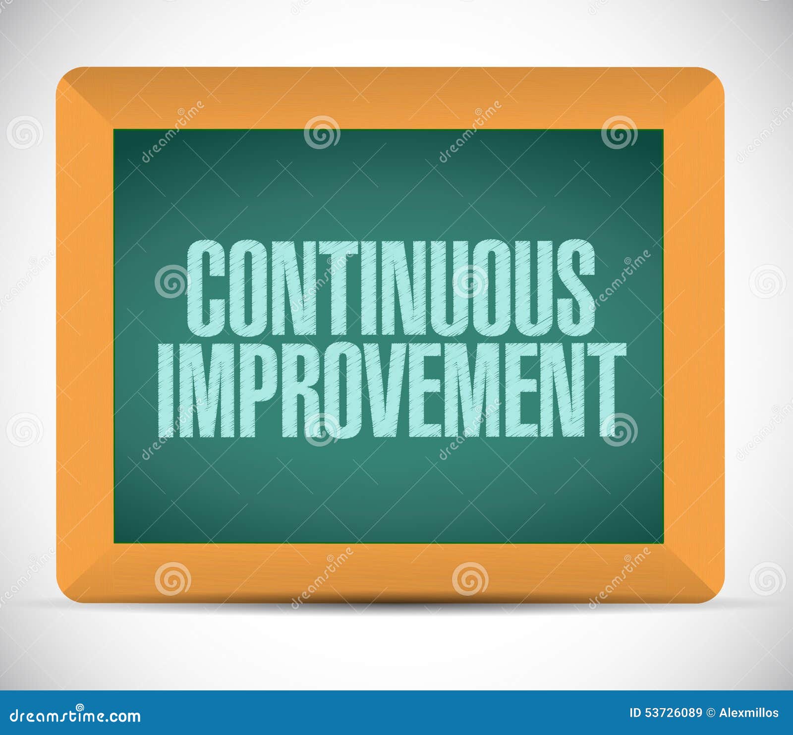Continuous Improvement Board Sign Concept Stock Illustration ...
