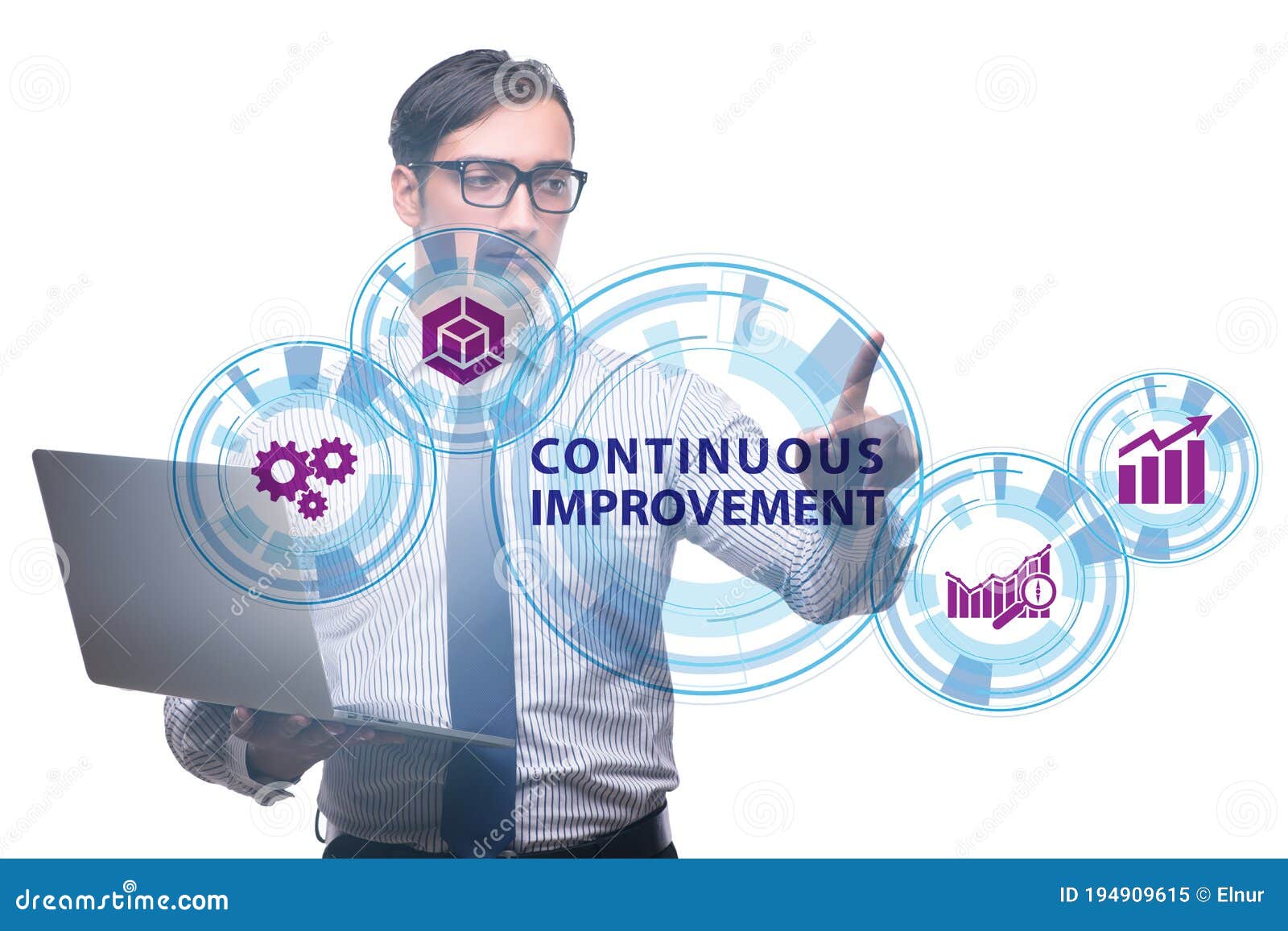 Continuous Improvement Concept in Business Stock Image - Image of ...