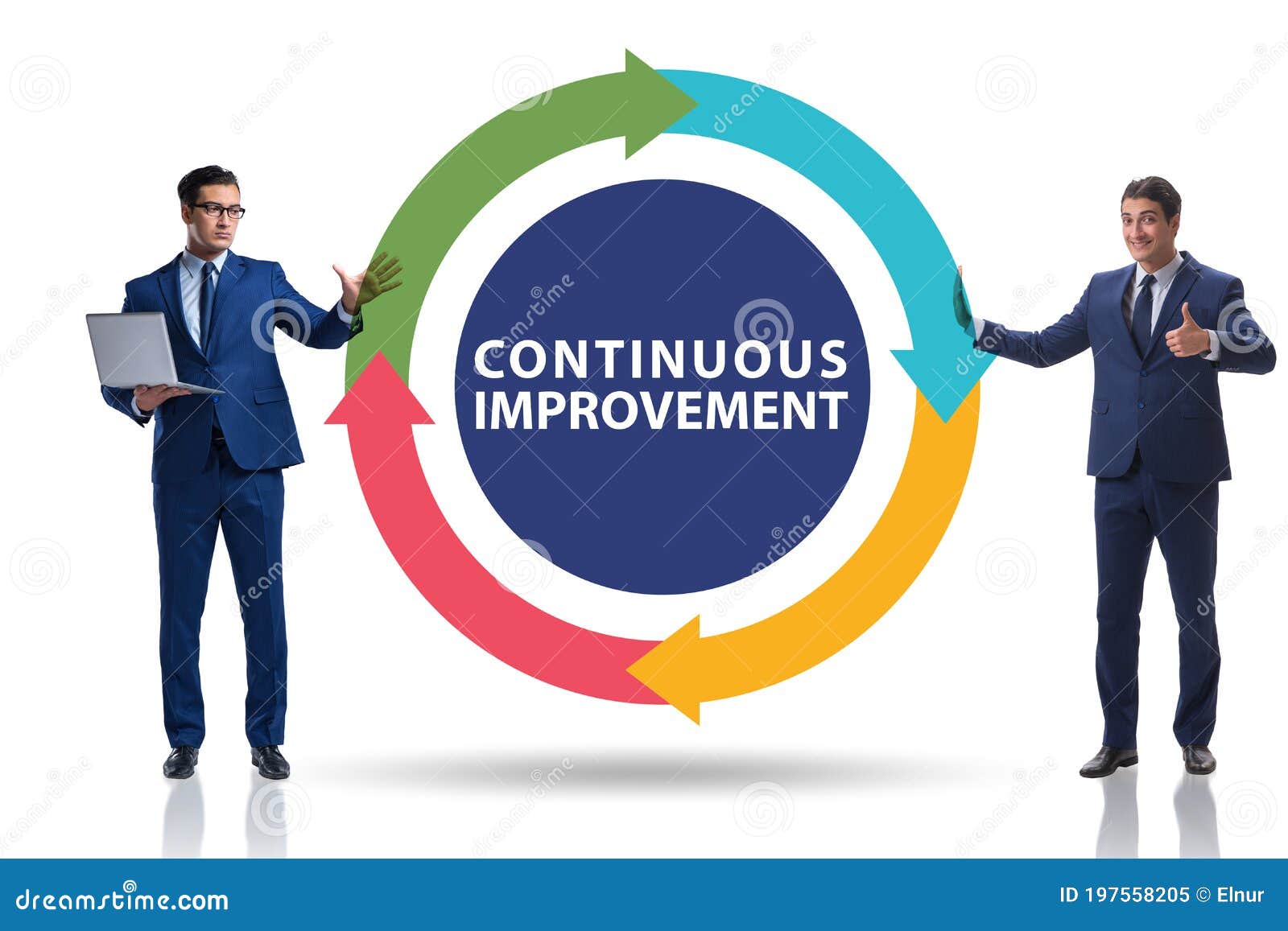 Continuous Improvement Concept in Business Stock Image - Image of ...
