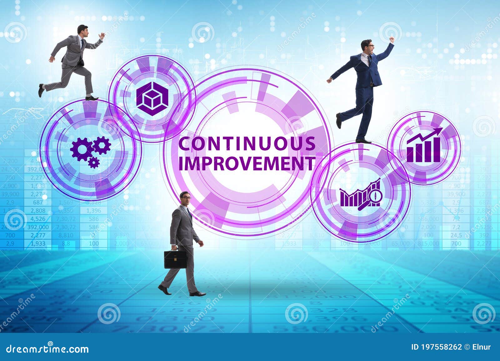 Continuous Improvement Concept in Business Stock Photo - Image of ...