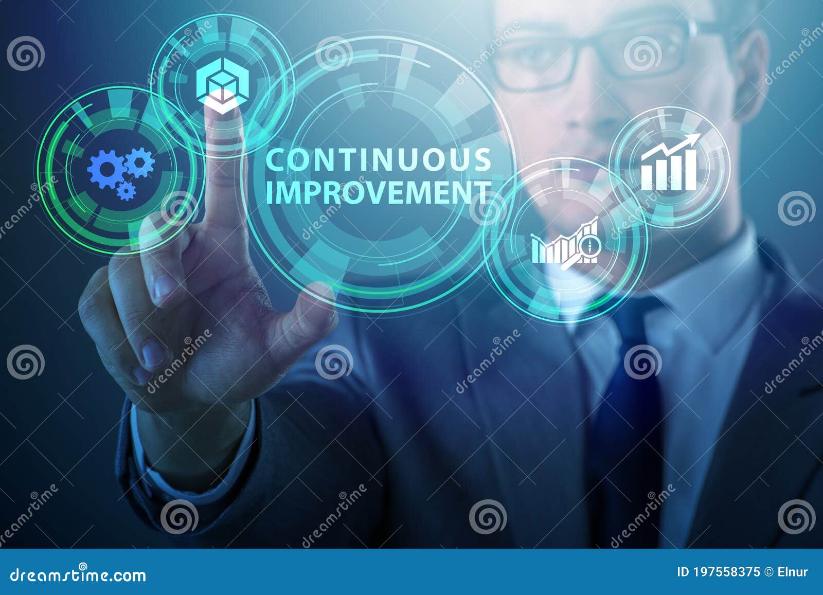 Continuous Improvement Concept in Business Stock Image - Image of ...