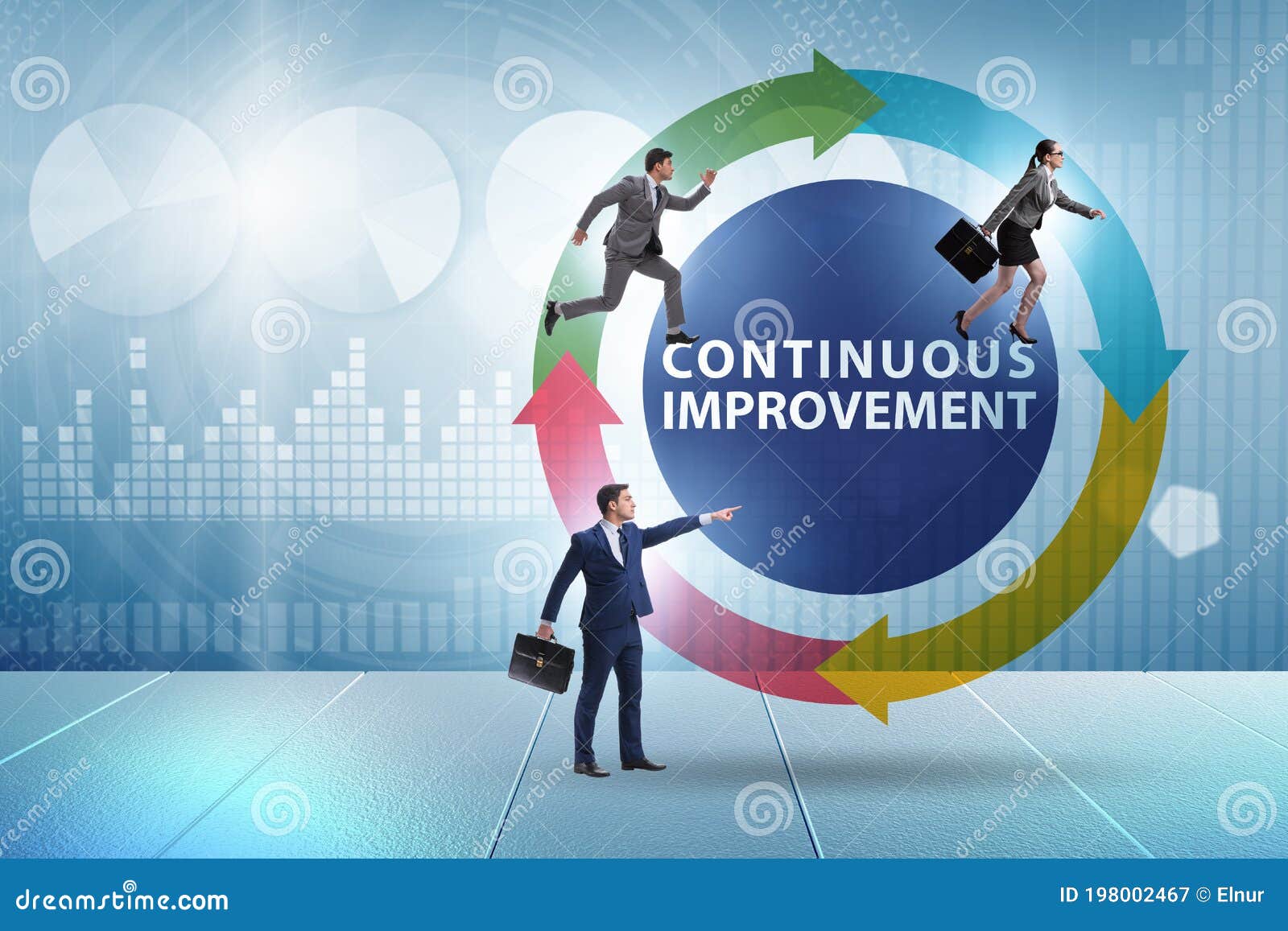 Continuous Improvement Concept in Business Stock Image - Image of ...
