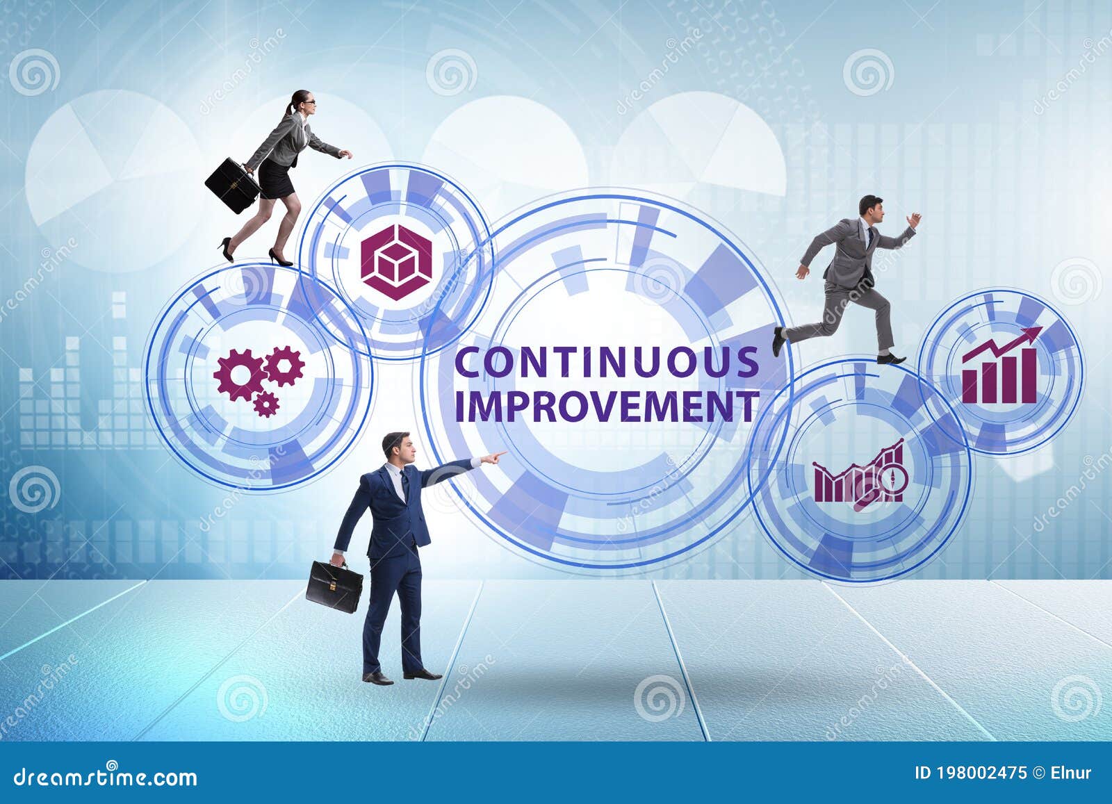 Continuous Improvement Concept in Business Stock Image - Image of lean ...