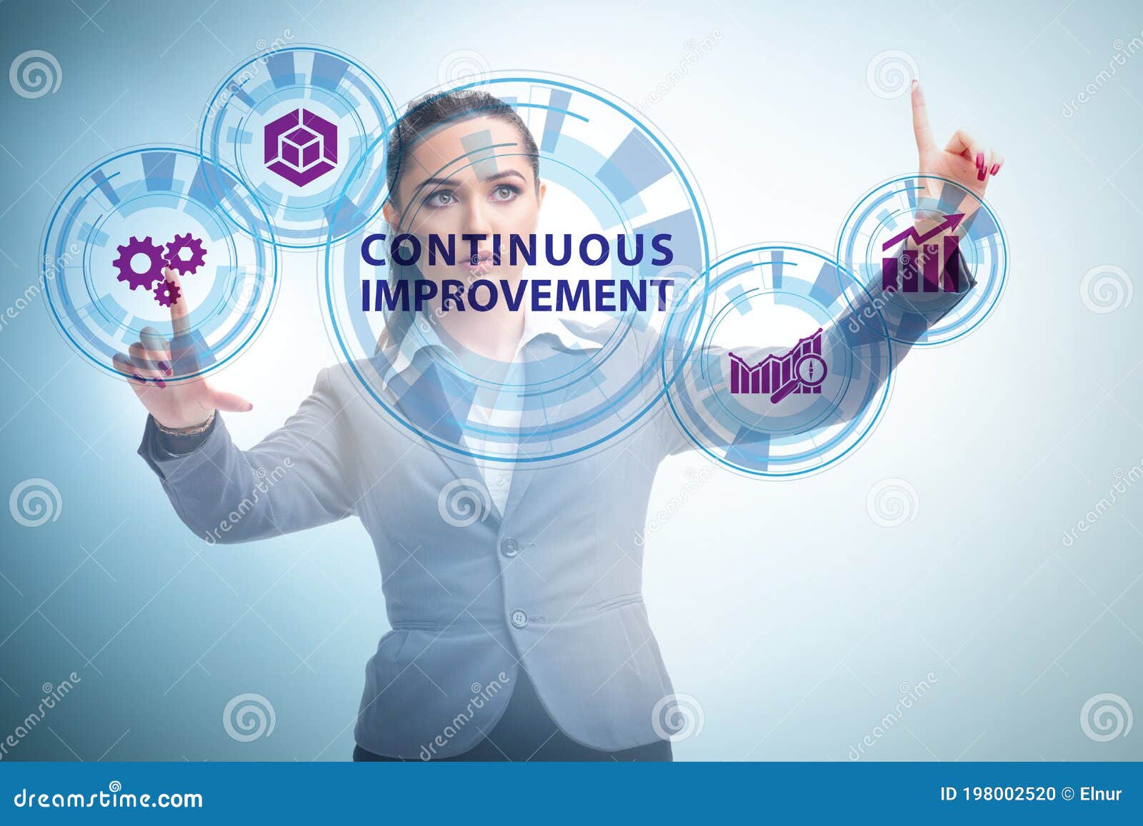 Continuous Improvement Concept in Business Stock Photo - Image of ...