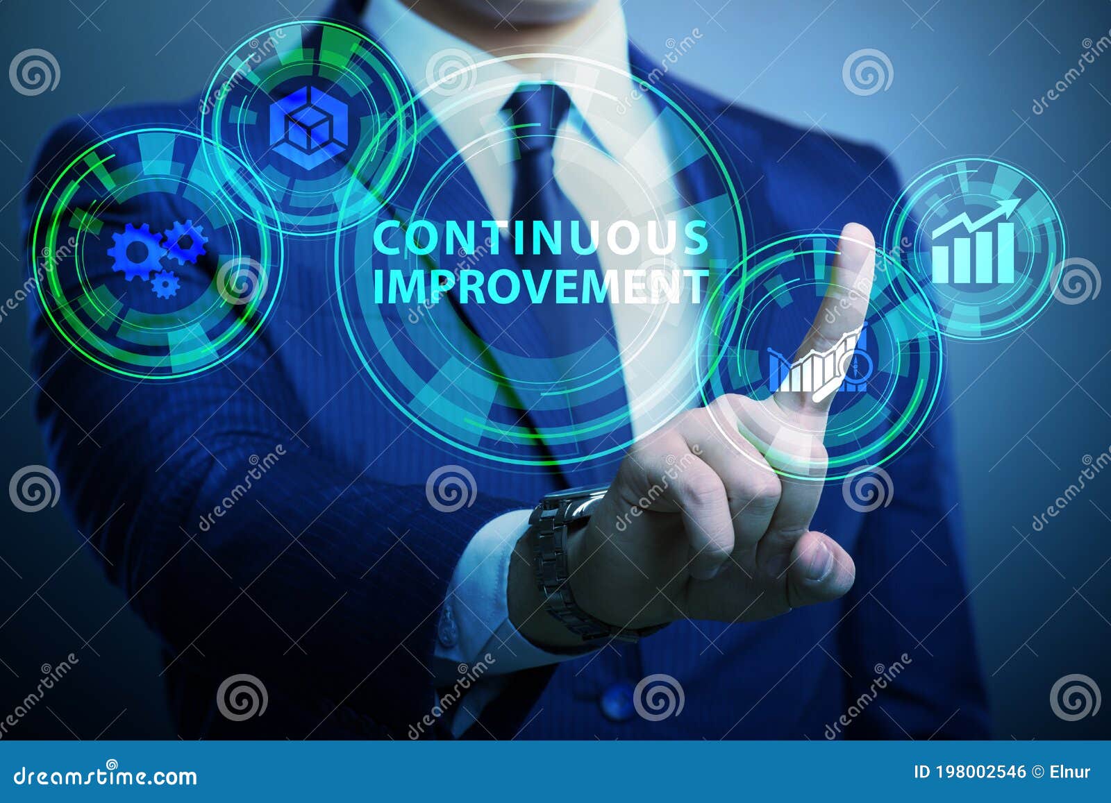 Continuous Improvement Concept in Business Stock Photo - Image of ...