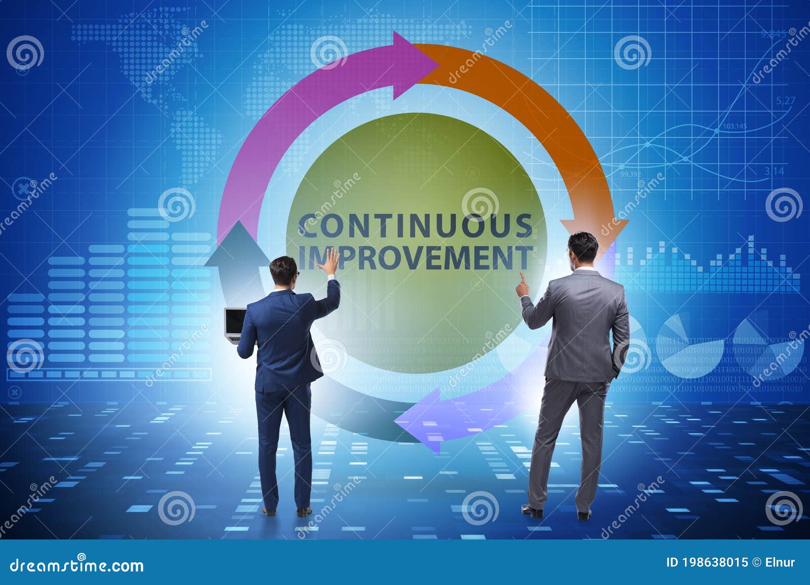 Continuous Improvement Concept in Business Stock Image - Image of ...