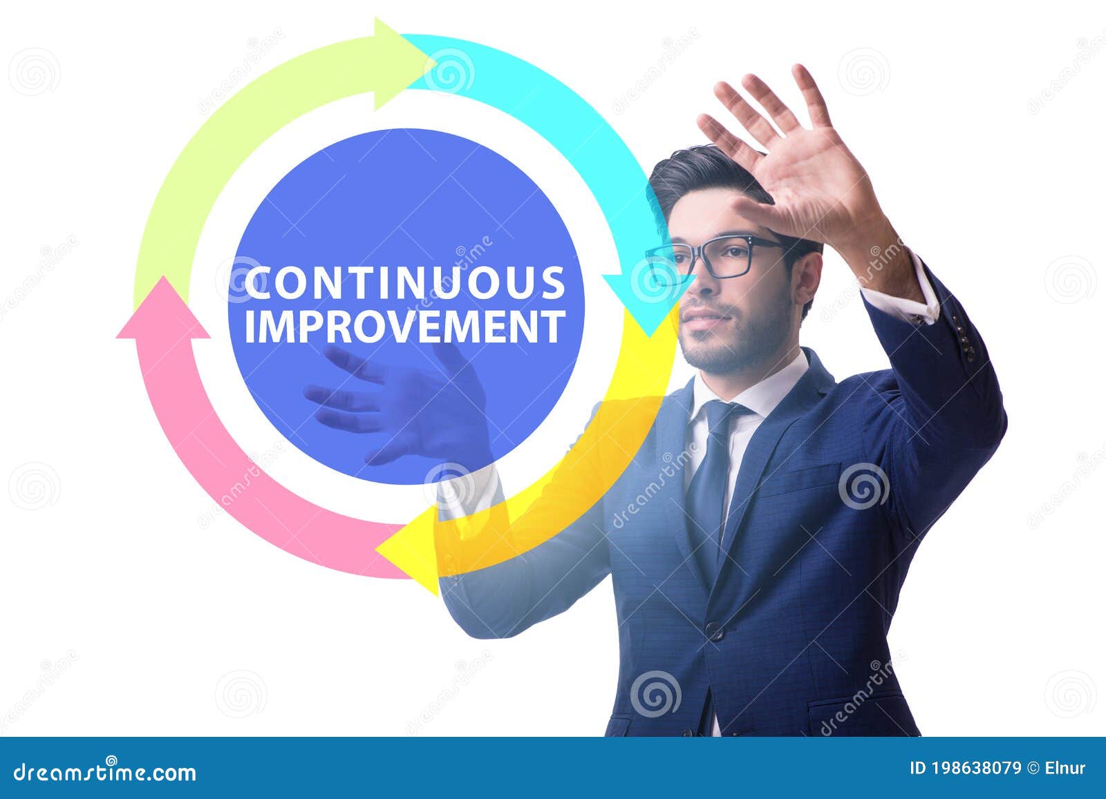 Continuous Improvement Concept in Business Stock Image - Image of ...