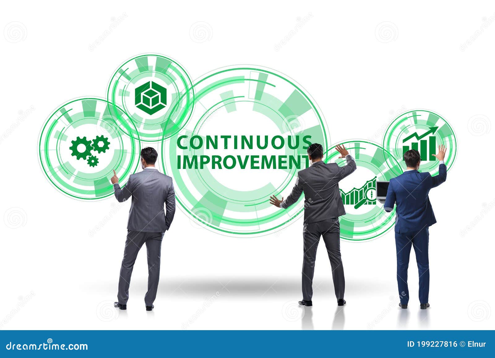Continuous Improvement Concept in Business Stock Photo - Image of ...