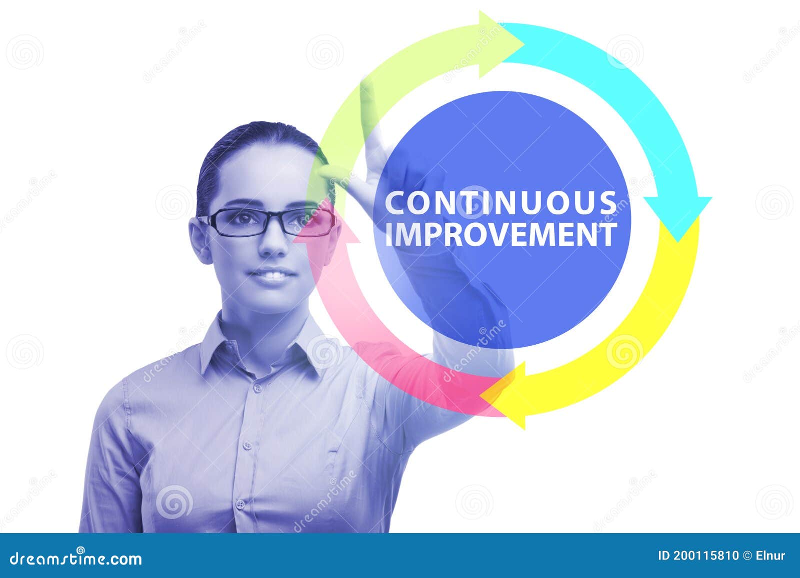 Continuous Improvement Concept in Business Stock Photo - Image of ...