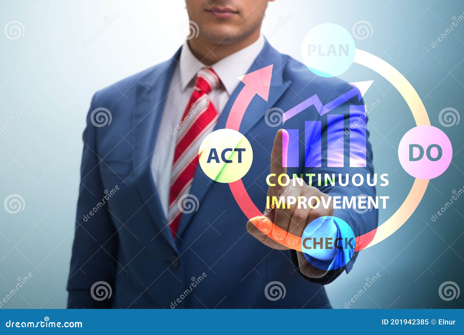 Continuous Improvement Concept in Business Stock Image - Image of ...