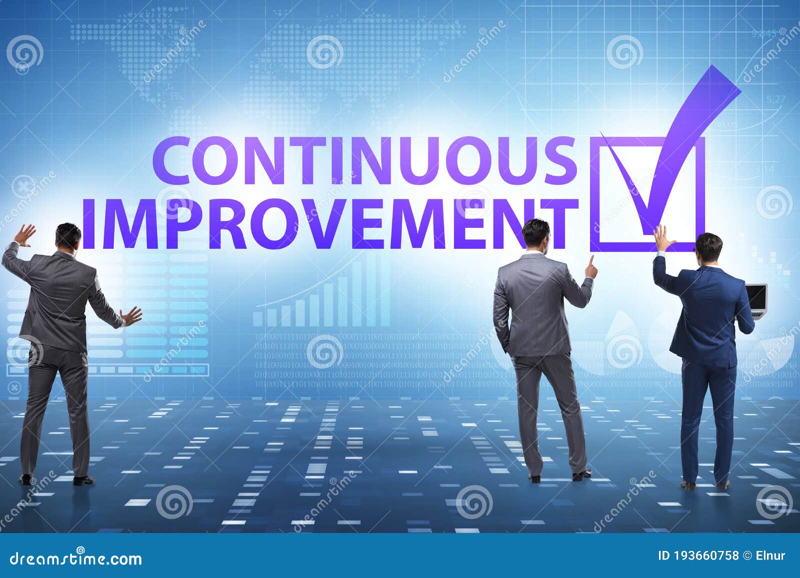 Continuous Improvement Concept in Business Stock Photo - Image of ...