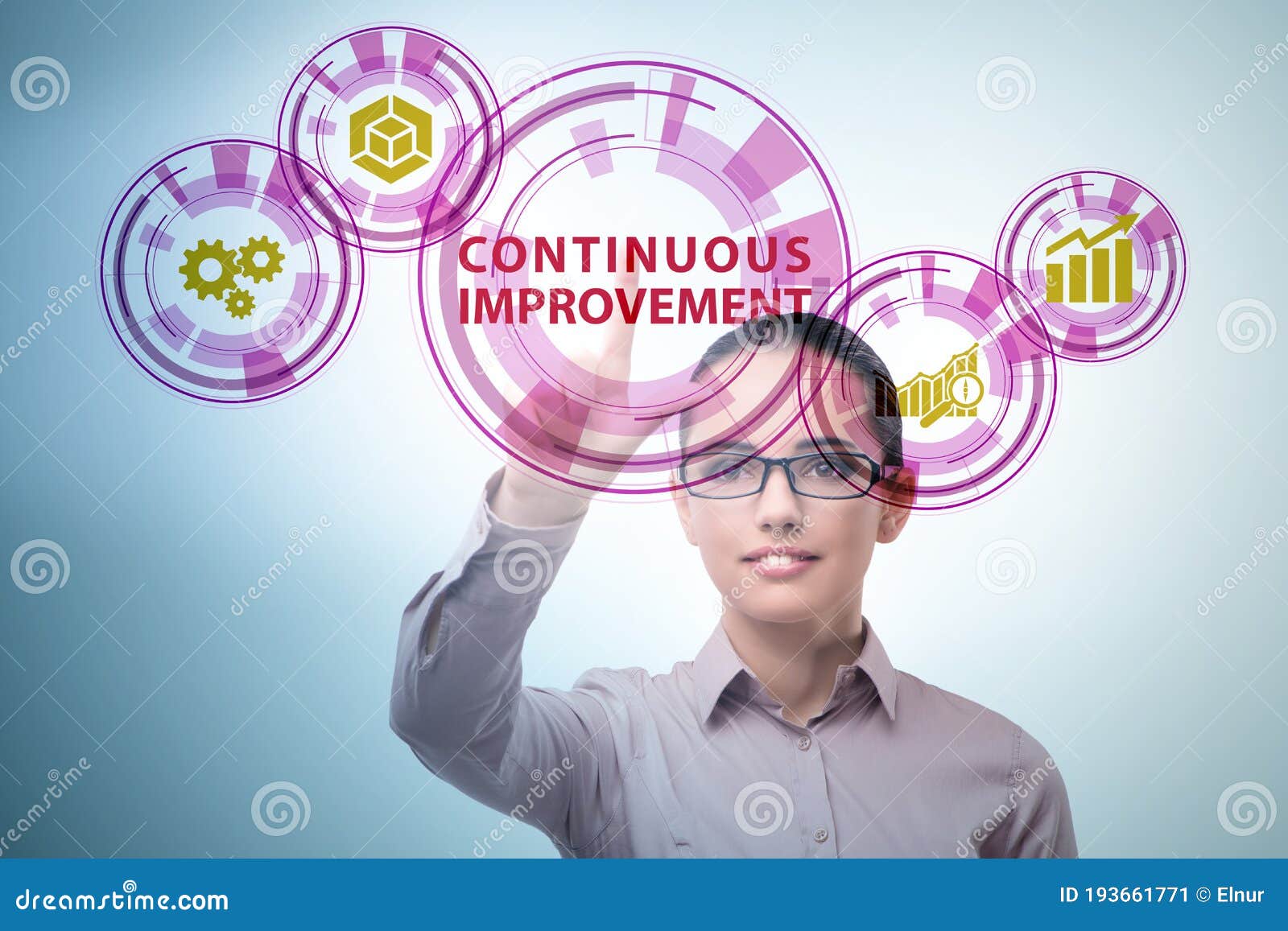 Continuous Improvement Concept in Business Stock Image - Image of ...