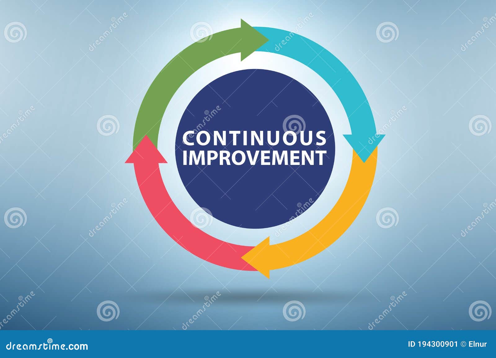 Continuous Improvement Concept in Business Stock Illustration ...