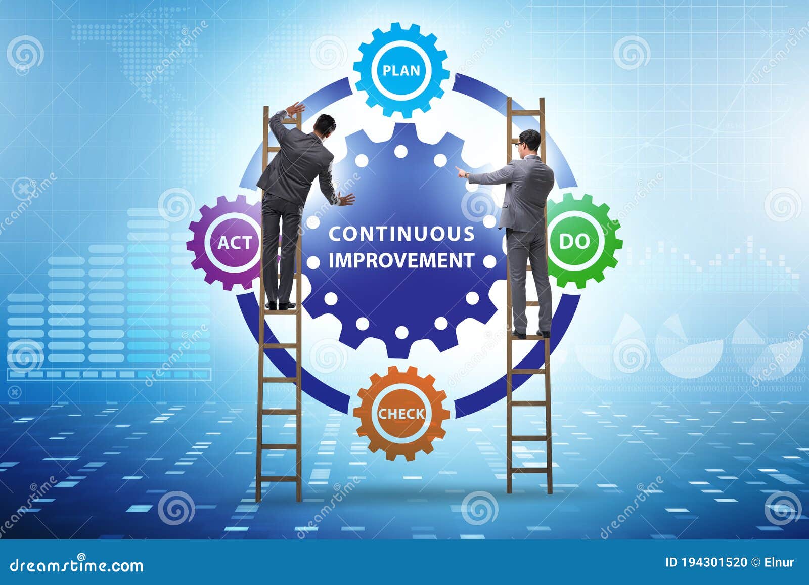 Continuous Improvement Concept in Business Stock Photo - Image of ...