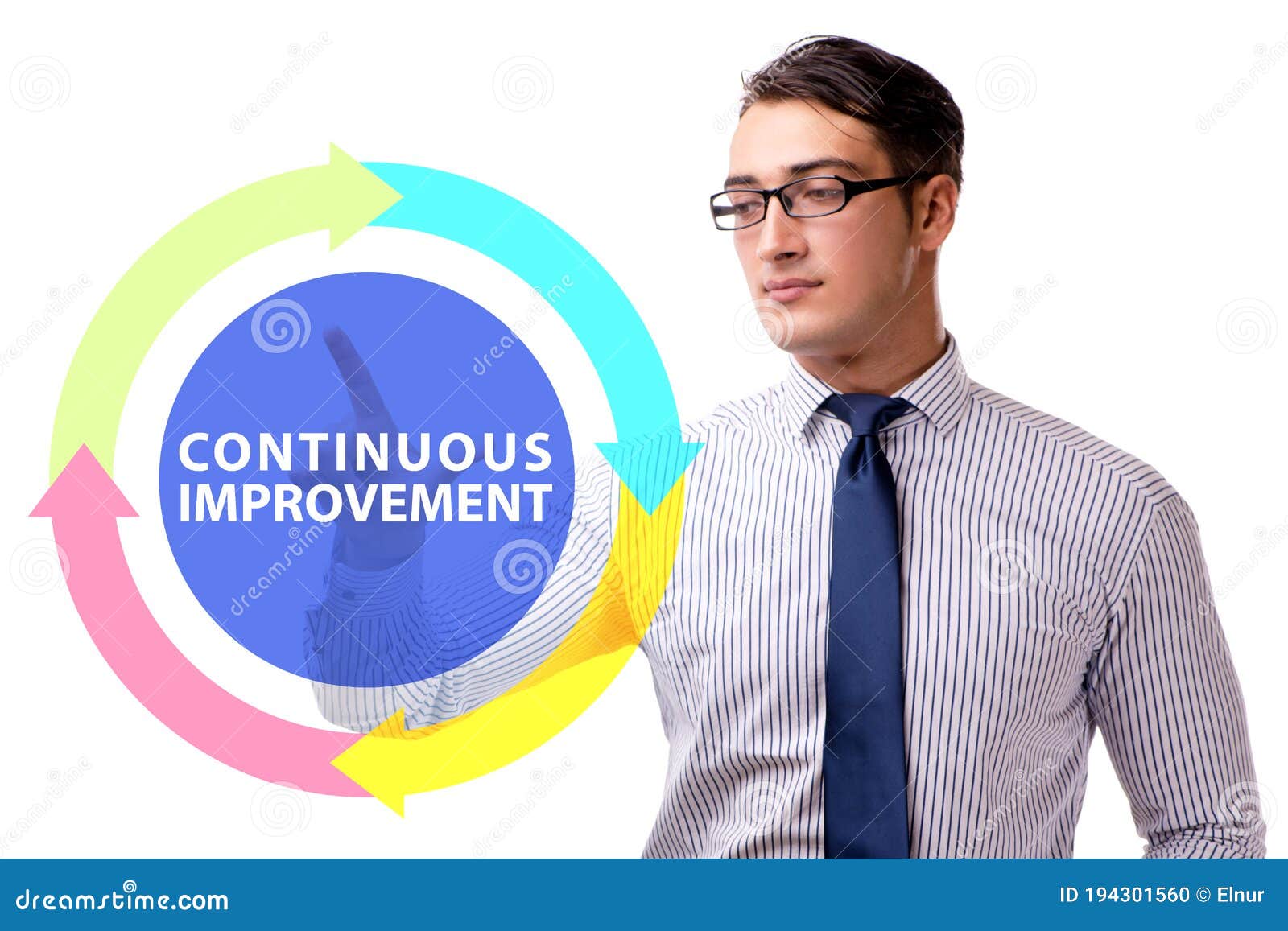 Continuous Improvement Concept in Business Stock Illustration ...