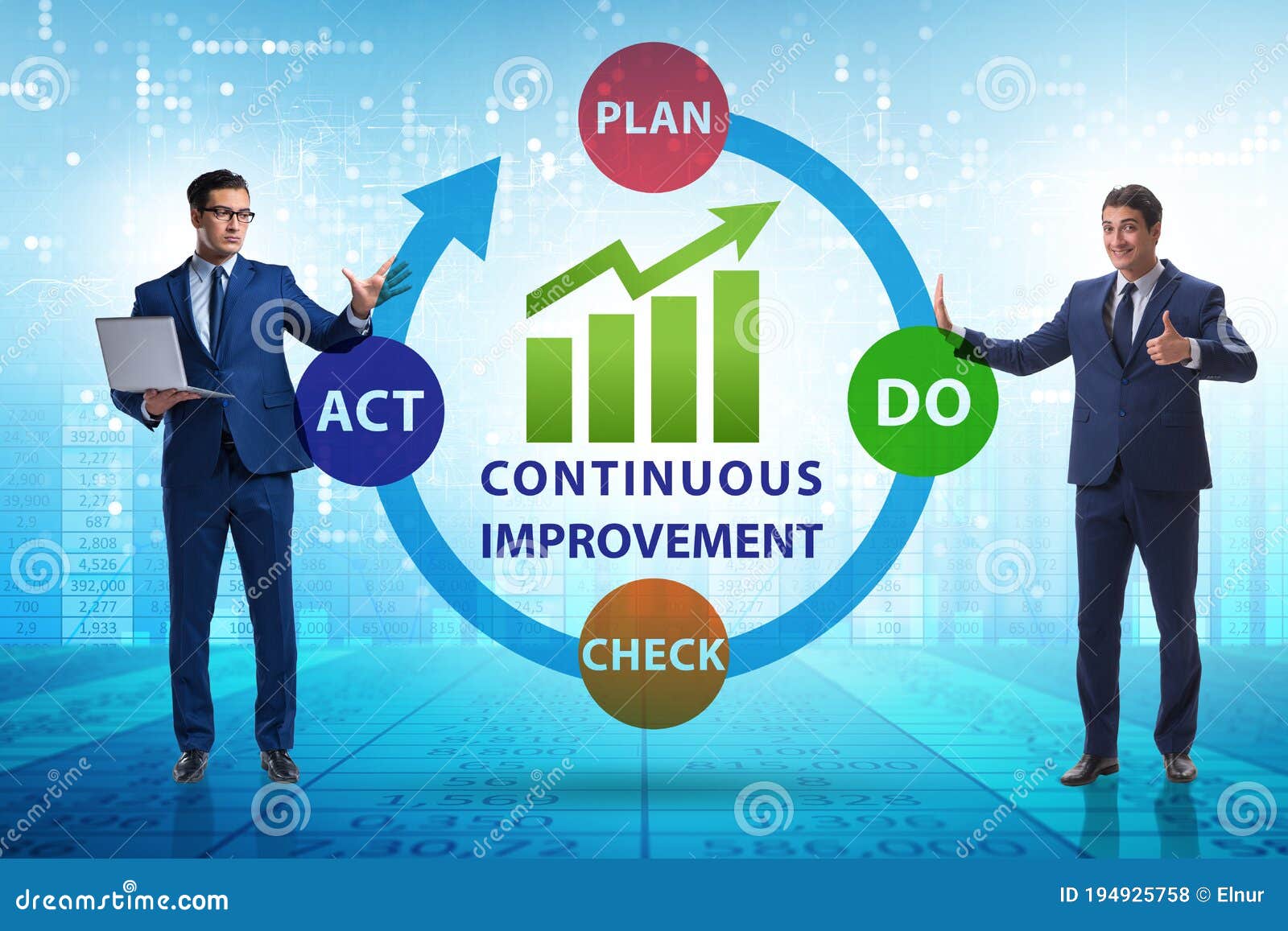 Continuous Improvement Concept in Business Stock Photo - Image of ...