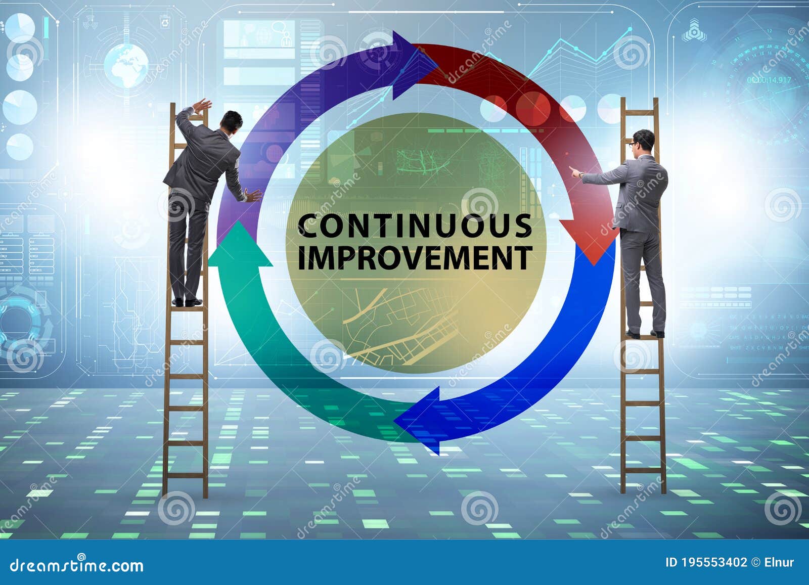 Continuous Improvement Concept in Business Stock Photo - Image of check ...