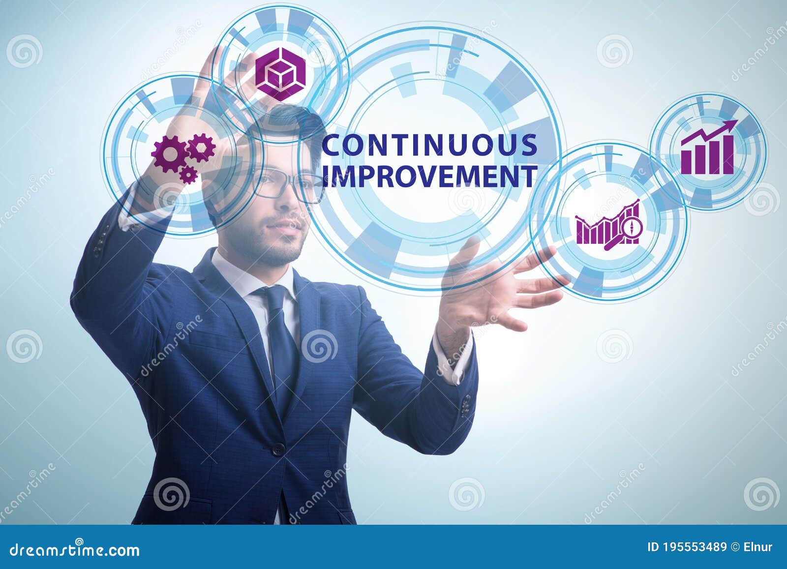 Continuous Improvement Concept in Business Stock Image - Image of ...