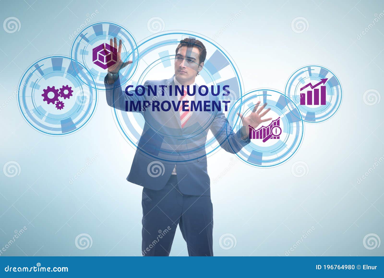 Continuous Improvement Concept in Business Stock Photo - Image of ...