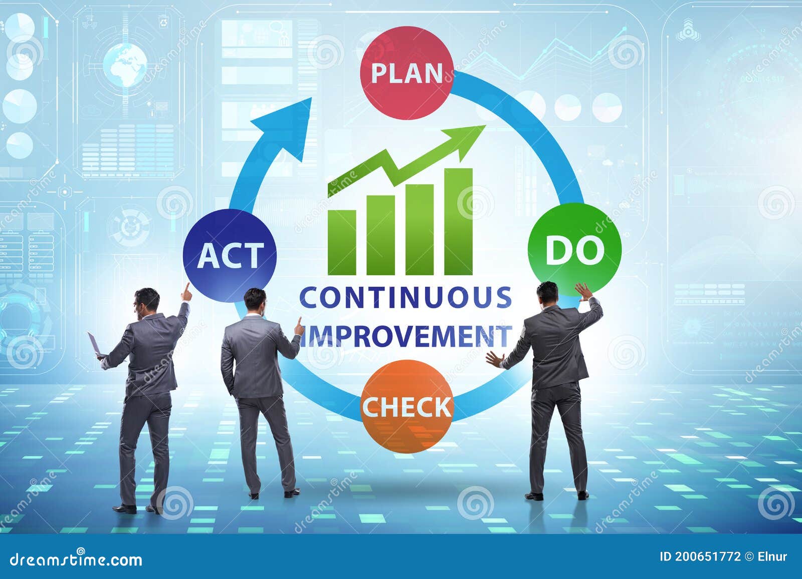 Continuous Improvement Concept in Business Stock Photo - Image of ...