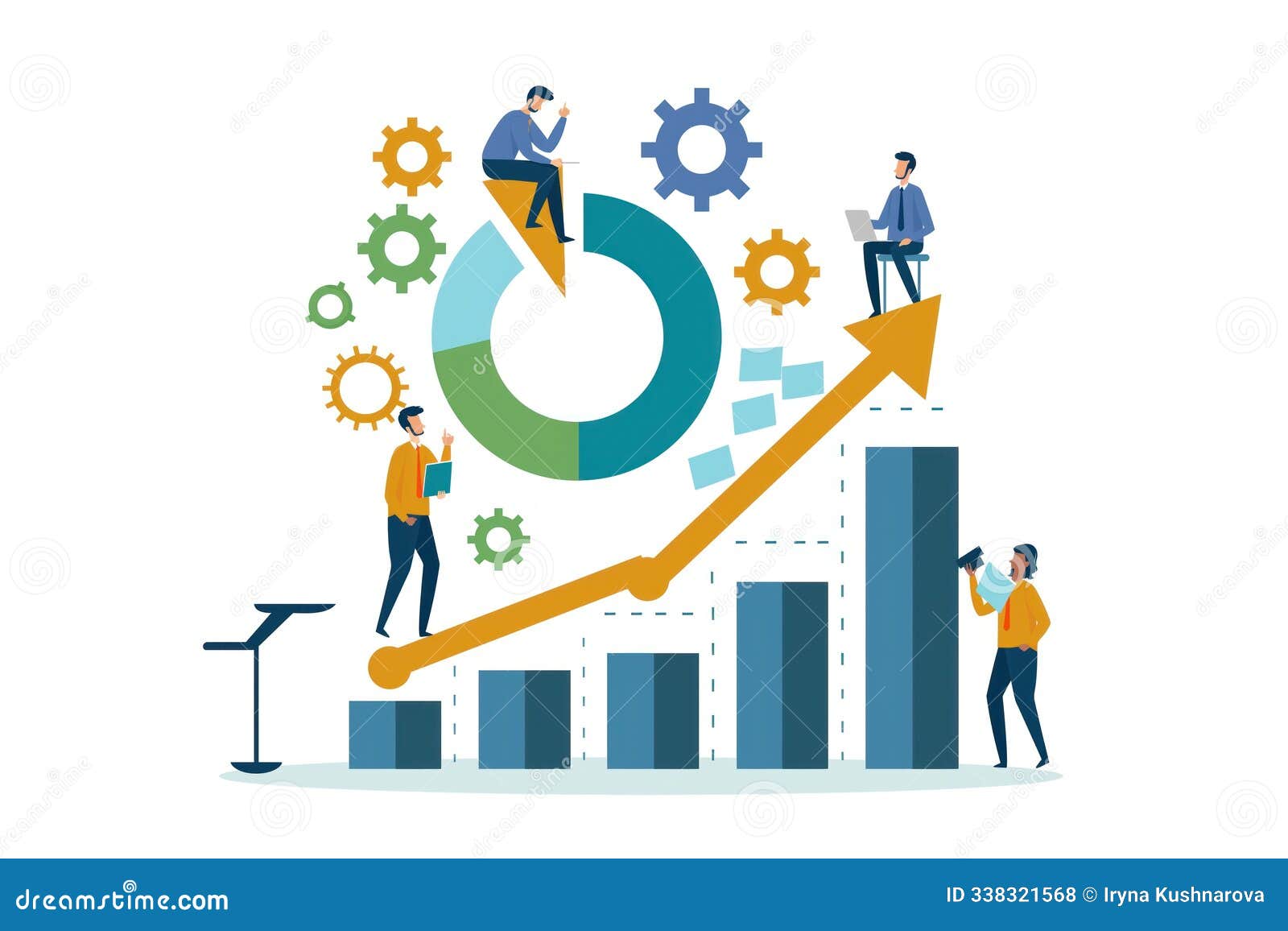Continuous Improvement Concept in Business. Cycle of Growth, Progress ...