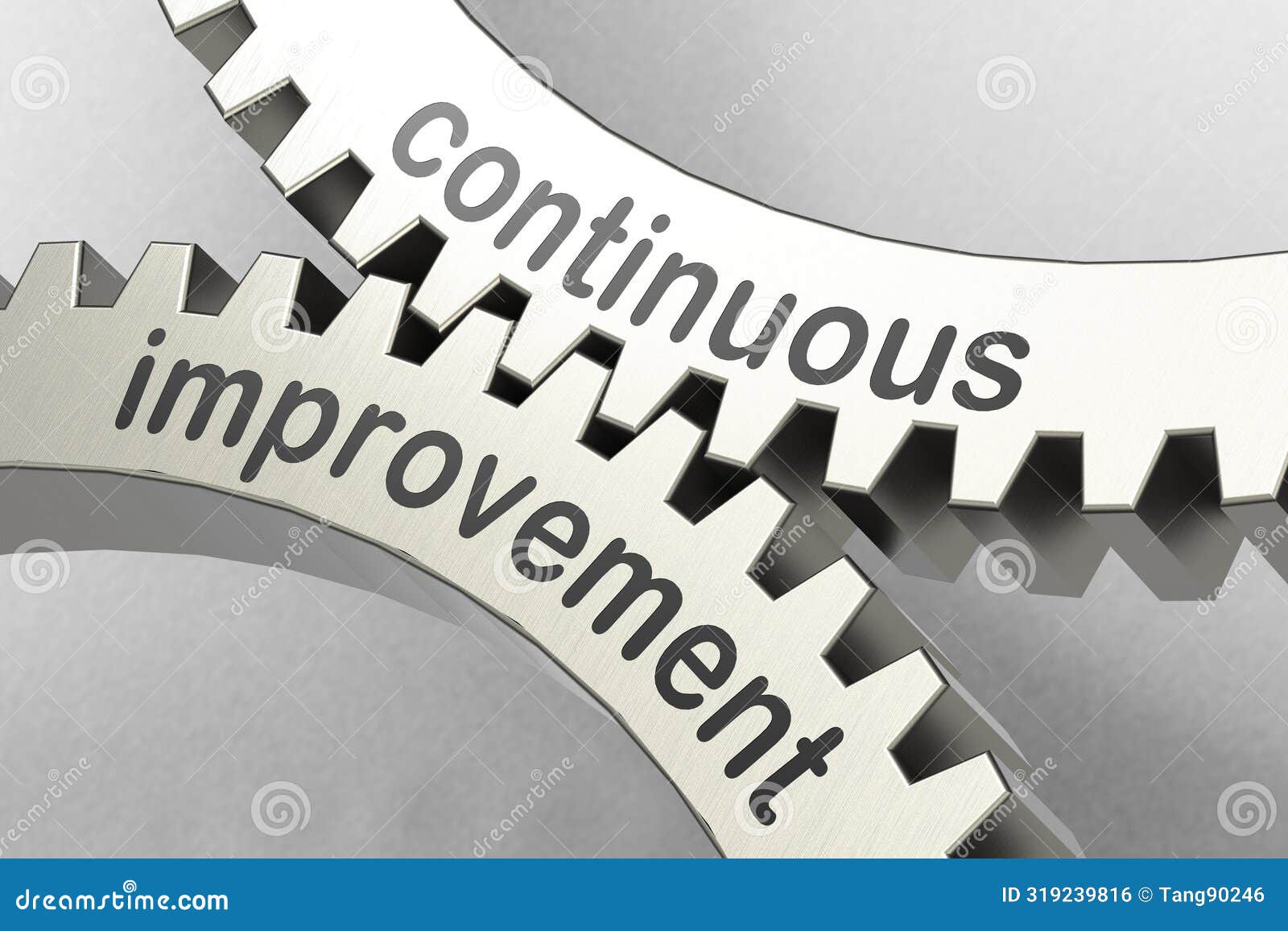 Continuous Improvement Concept on the Metal Gear Stock Illustration ...
