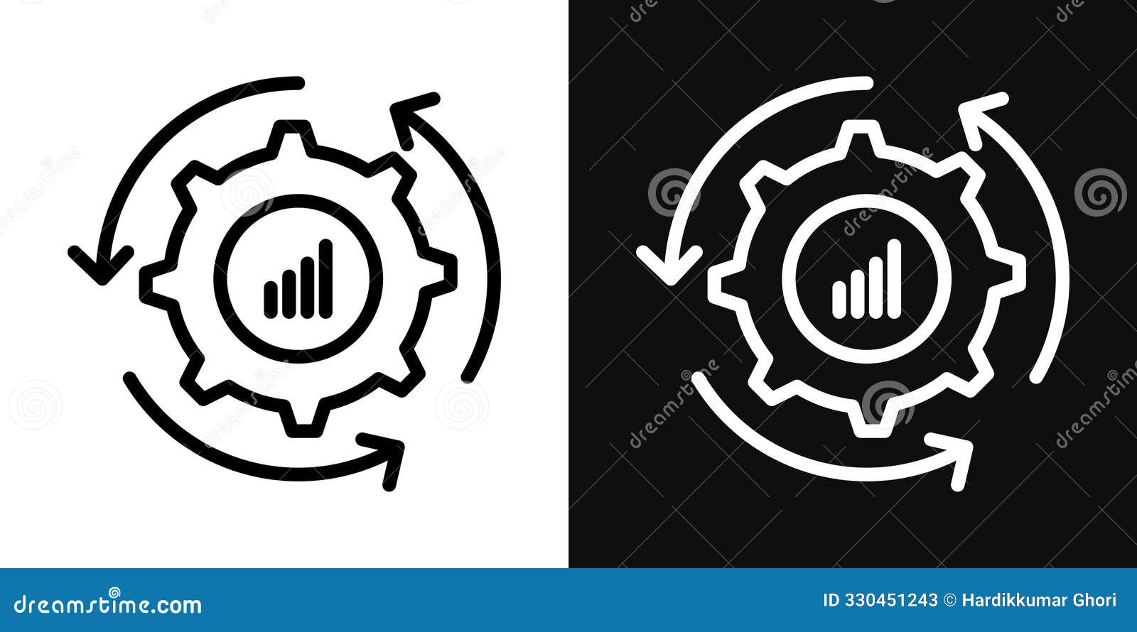 Continuous Improvement Icon Stock Vector - Illustration of line ...