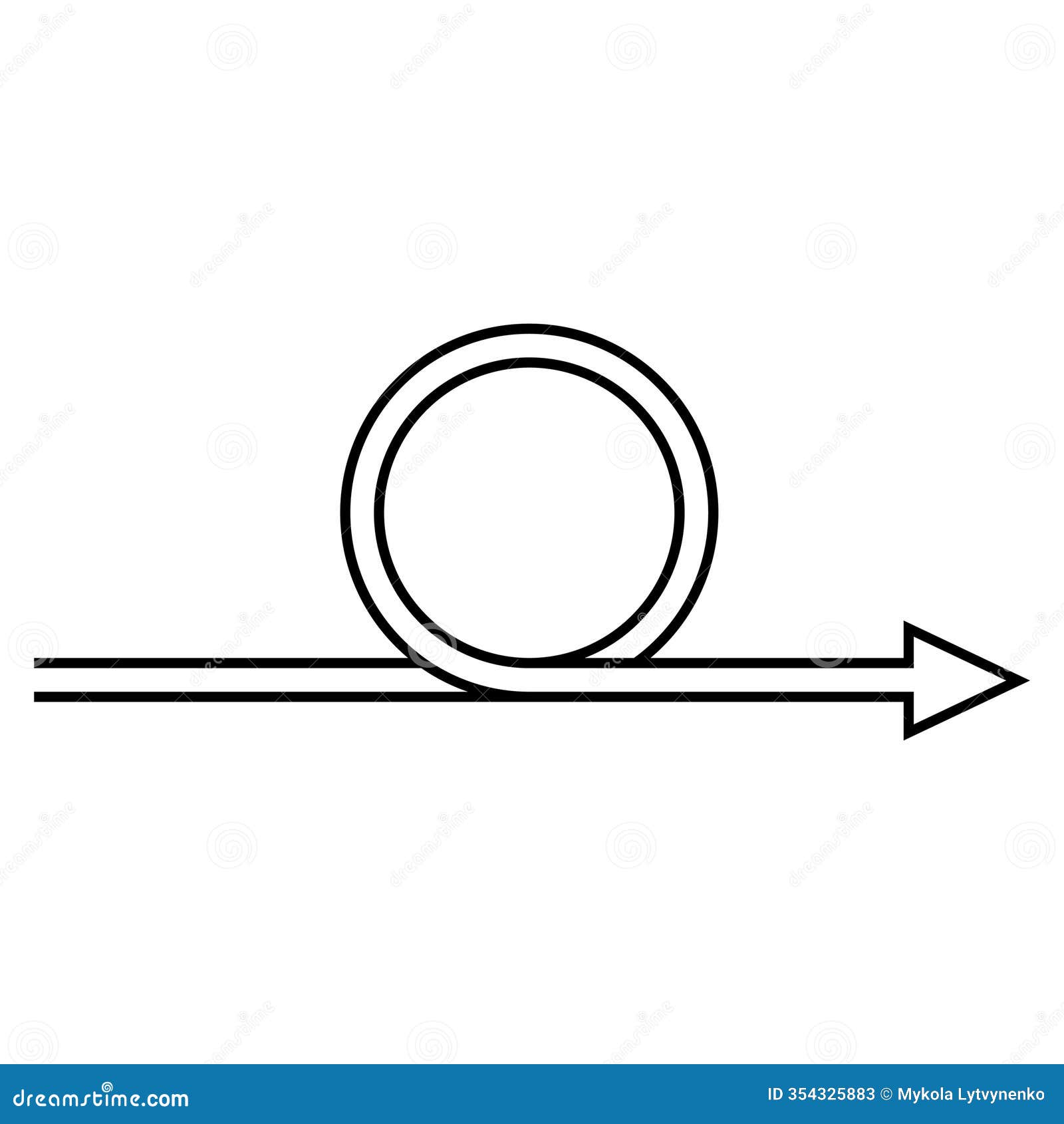 Continuous Improvement Loop with Arrow, Circle Arrow Process Workflow ...