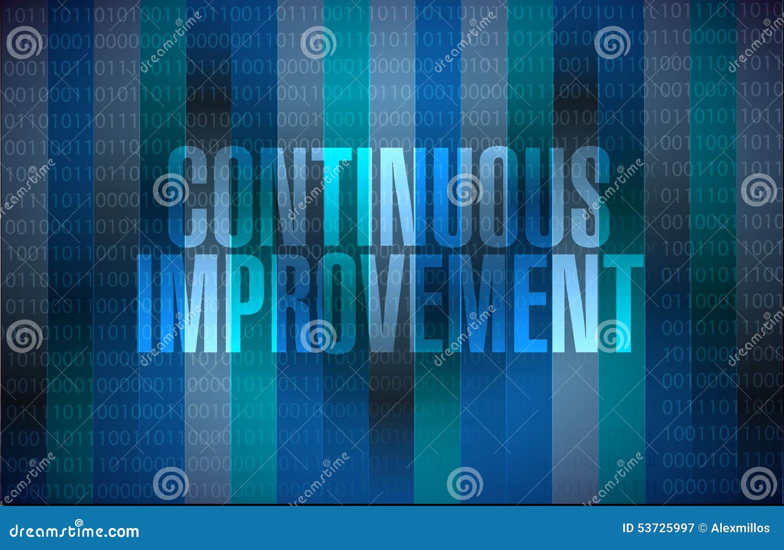 Continuous Improvement Sign Concept Stock Illustration - Illustration ...