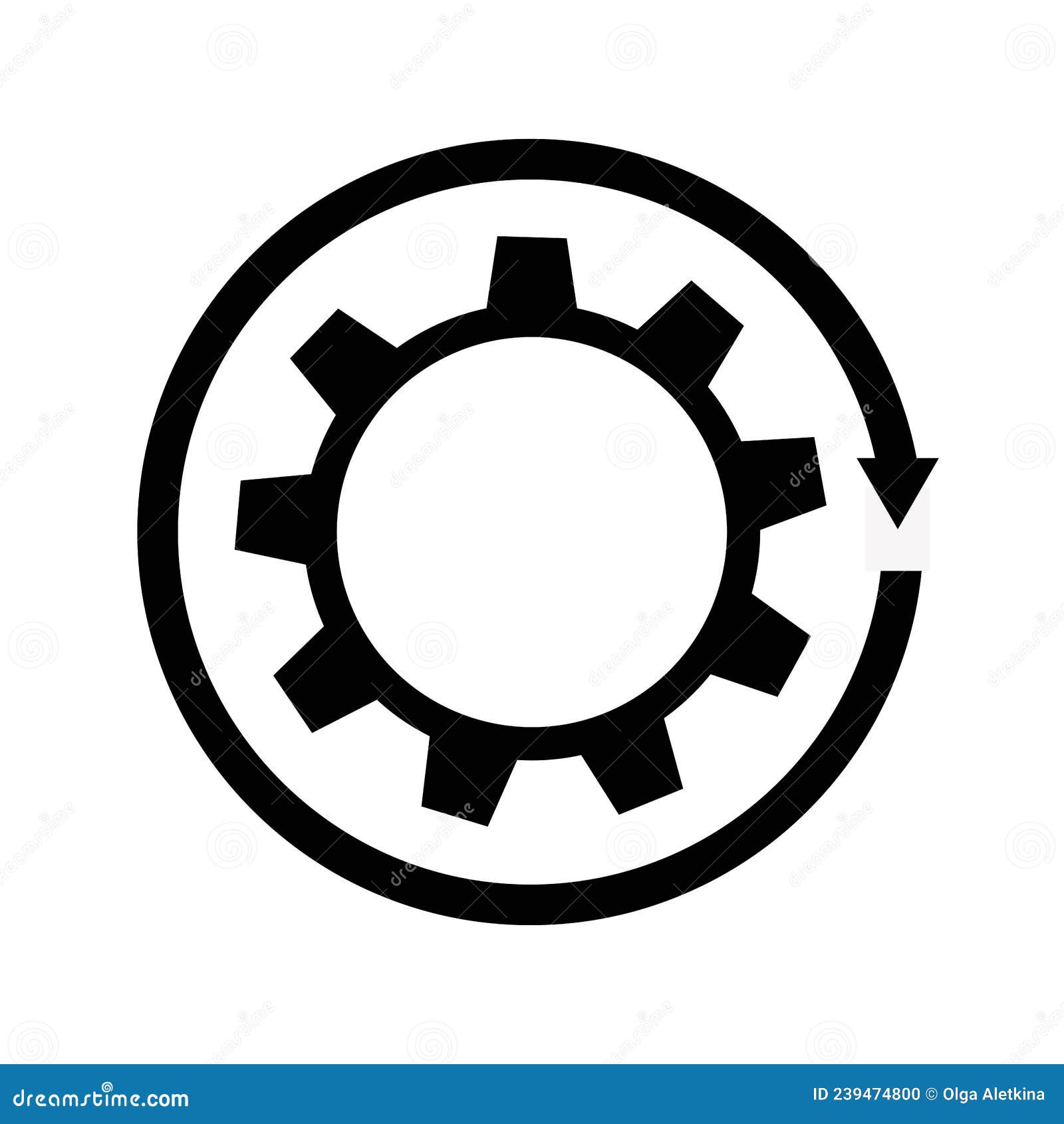 Continuous Improvement Simple Icon Vector. Stroke Vector Illustration ...