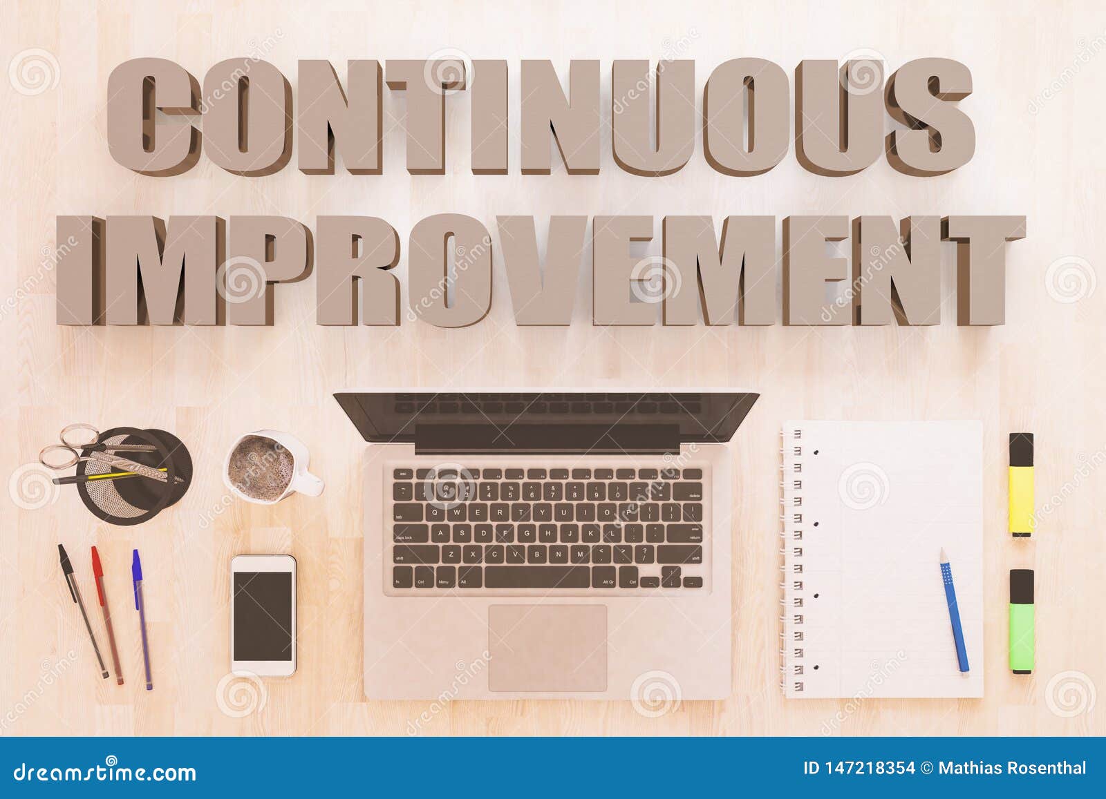 Continuous Improvement stock illustration. Illustration of innovation ...