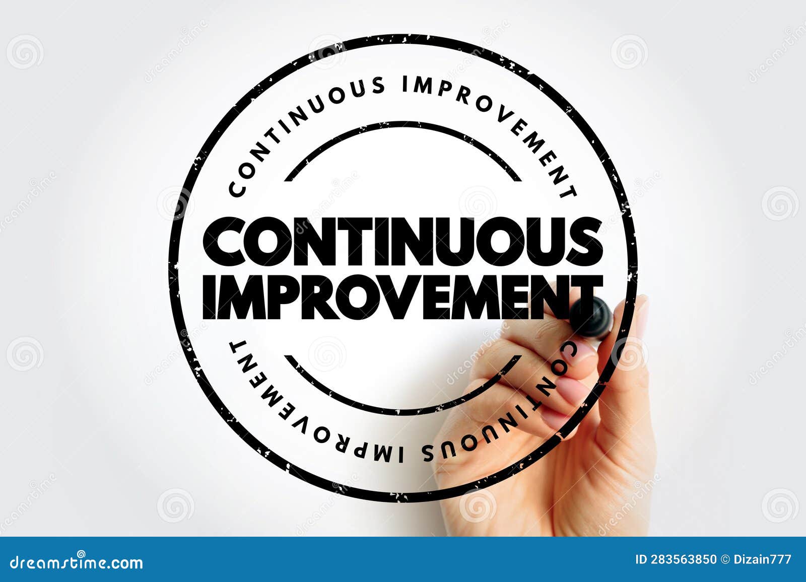 Continuous Improvement Text Stamp, Business Concept Background Stock ...