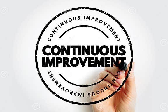 Continuous Improvement Text Stamp, Business Concept Background Stock ...
