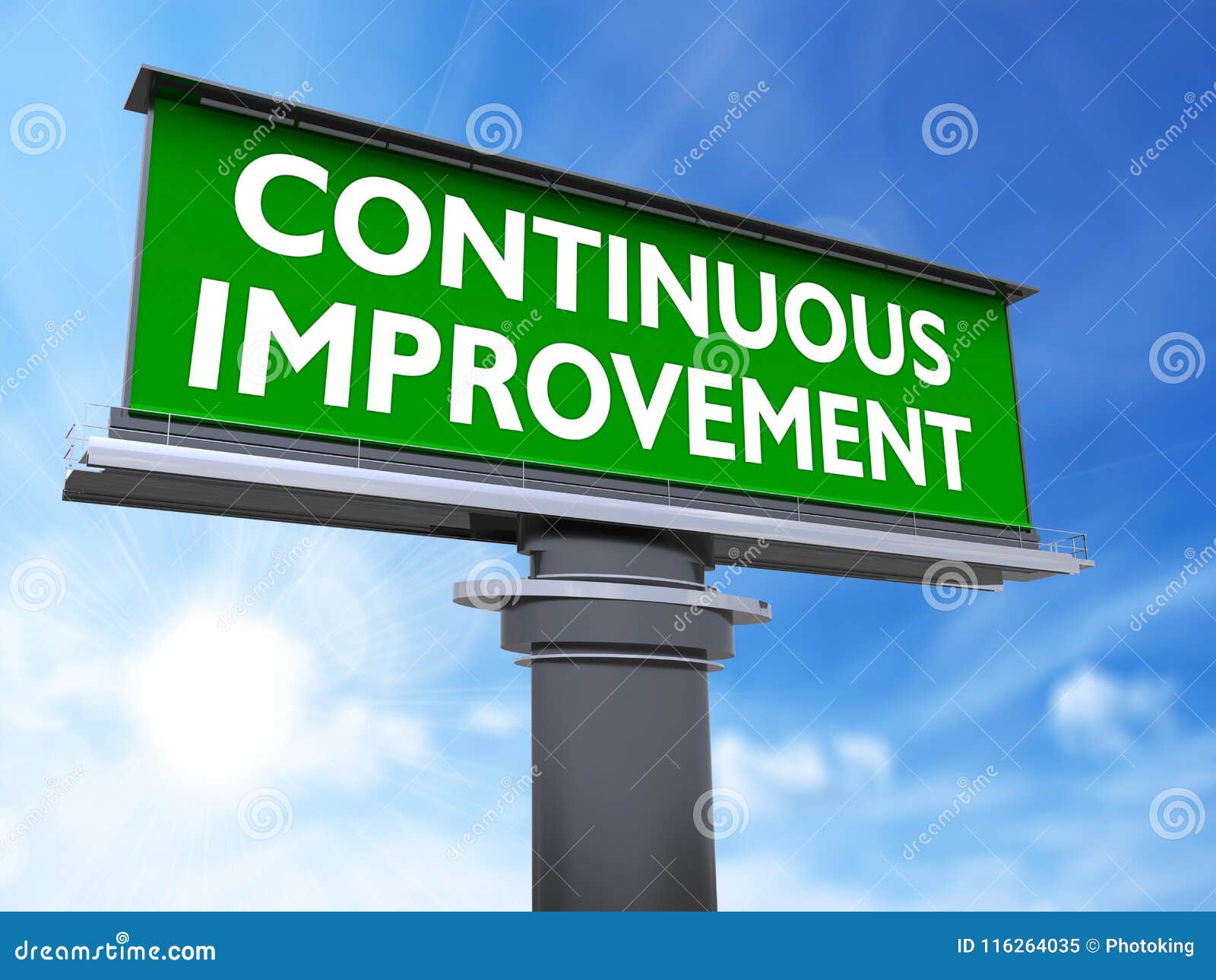 Continuous improvement stock illustration. Illustration of continual ...