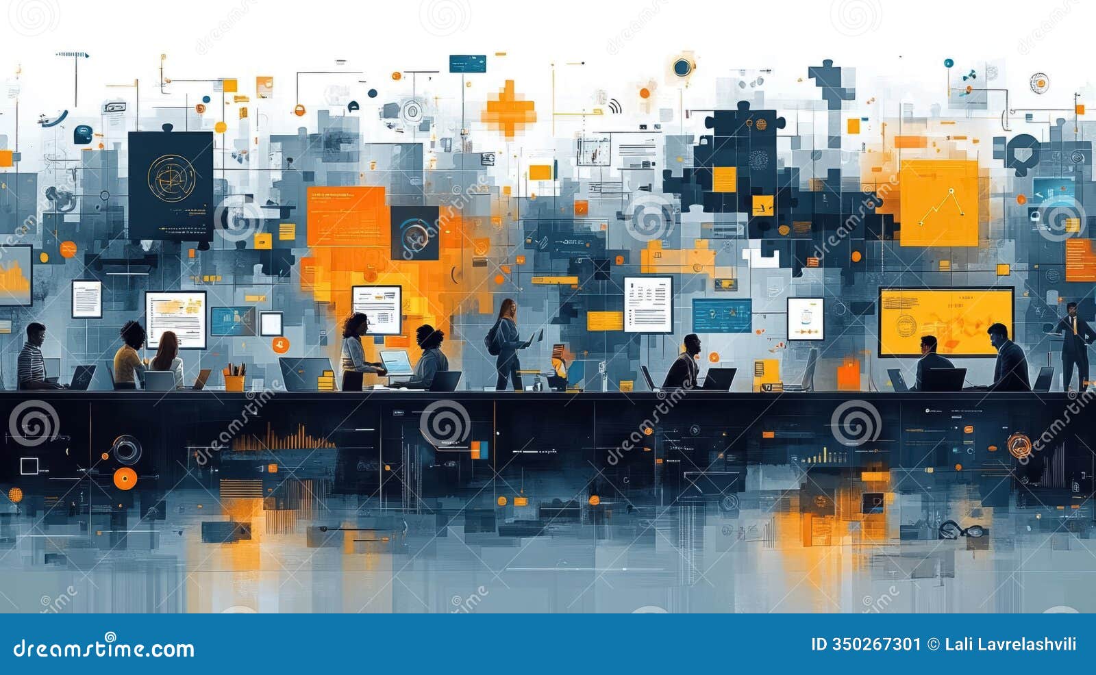 Continuous Learning and Professional Development Stock Illustration - Illustration of platform ...