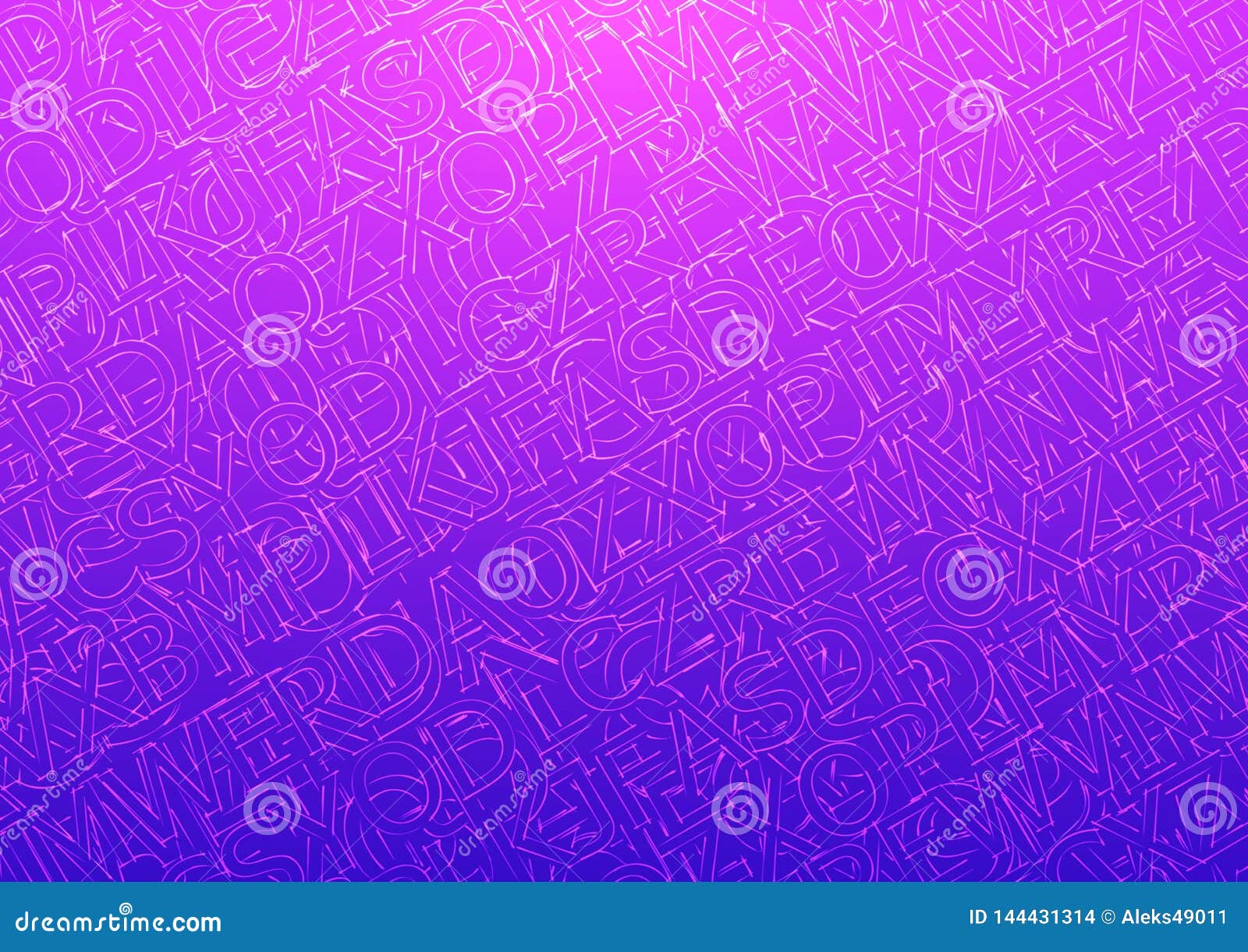 Continuous Letters Pattern Cartoon Vector | CartoonDealer.com #60713571