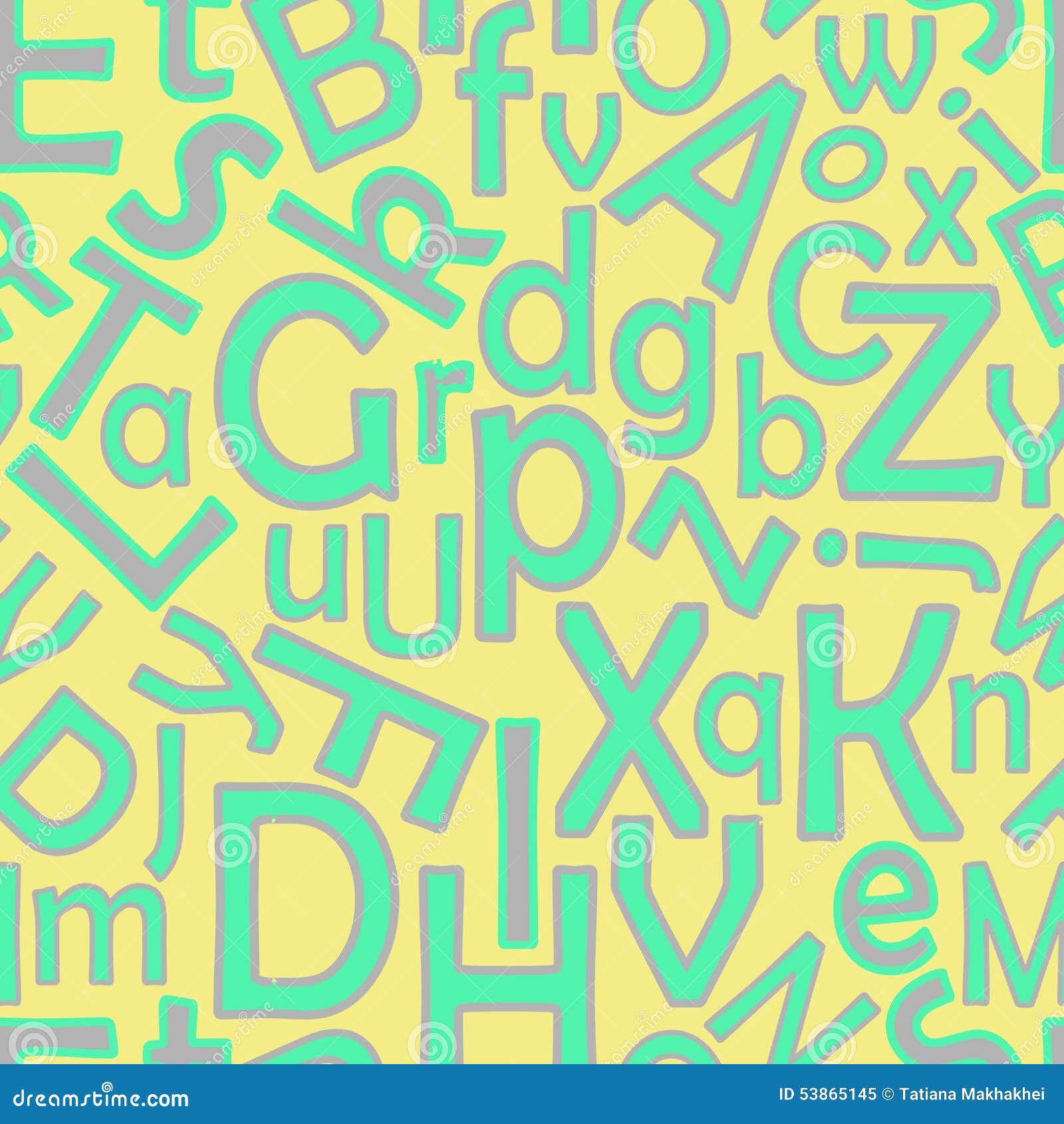 Continuous Letters Pattern Stock Vector Illustration Of Continuity