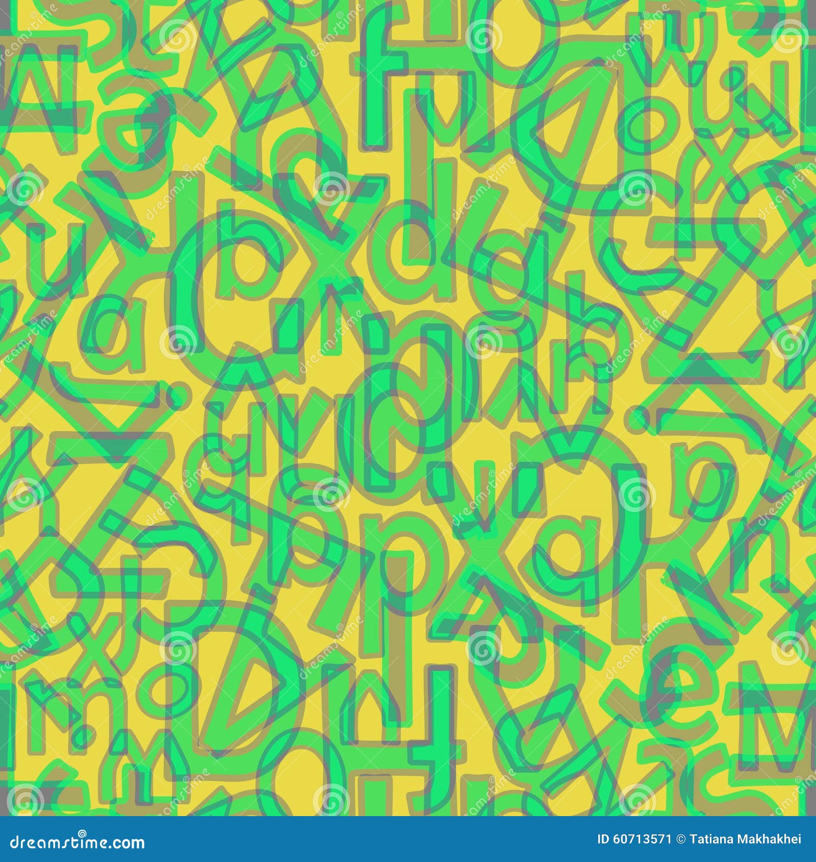 Continuous Letters Pattern Cartoon Vector | CartoonDealer.com #60713571